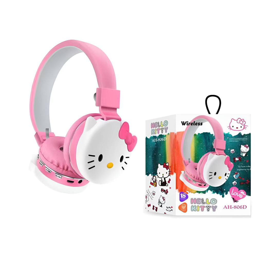 HELANHO Cute Cartoon Hello Kitty Wireless Bluetooth Headphones with ...
