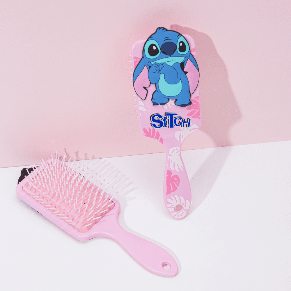 HELANHO Cute Cartoon Stitch Massage Comb - Soft Bristle Hair Brush for ...