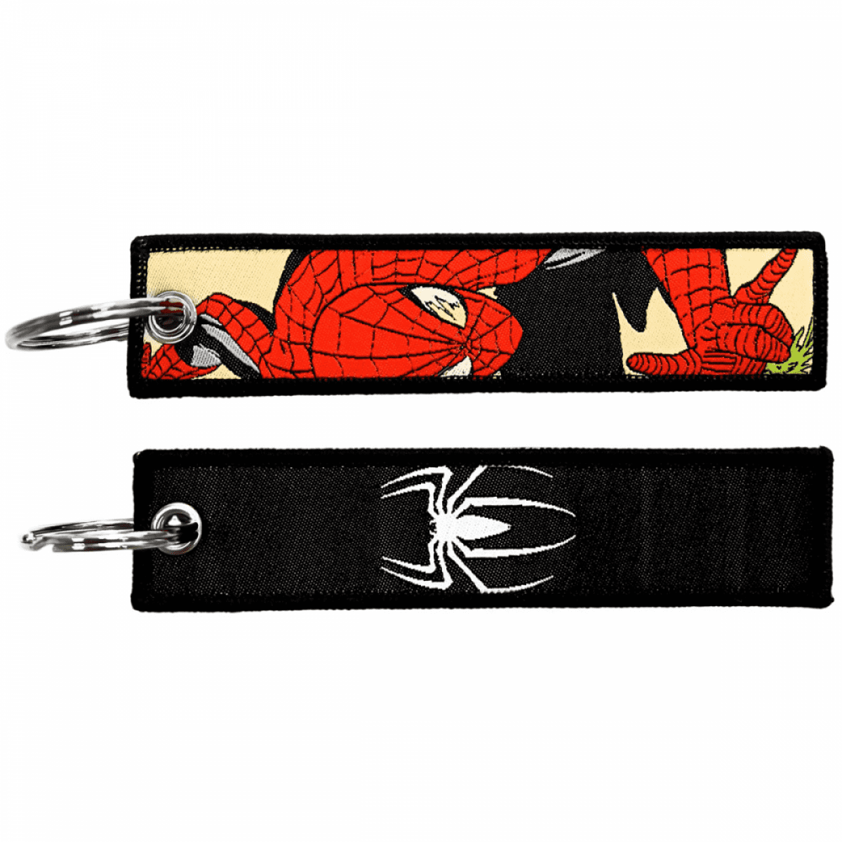 HELANHO Spiderman Superhero Manga-Style Embroidered Keychains - Anime ...