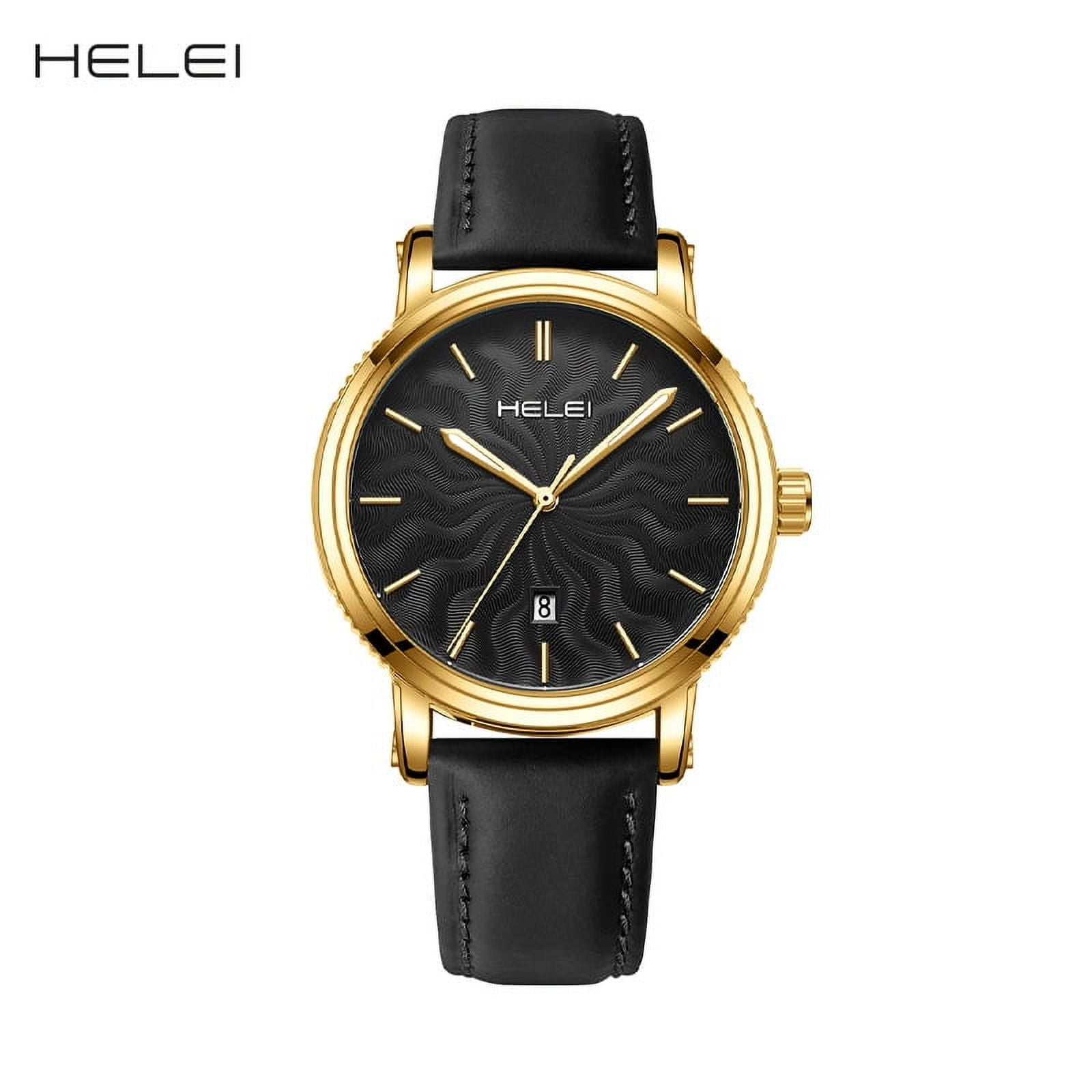 HELEI Men's Quartz Watch Waterproof Wristwatches 795888485323 - Walmart.com