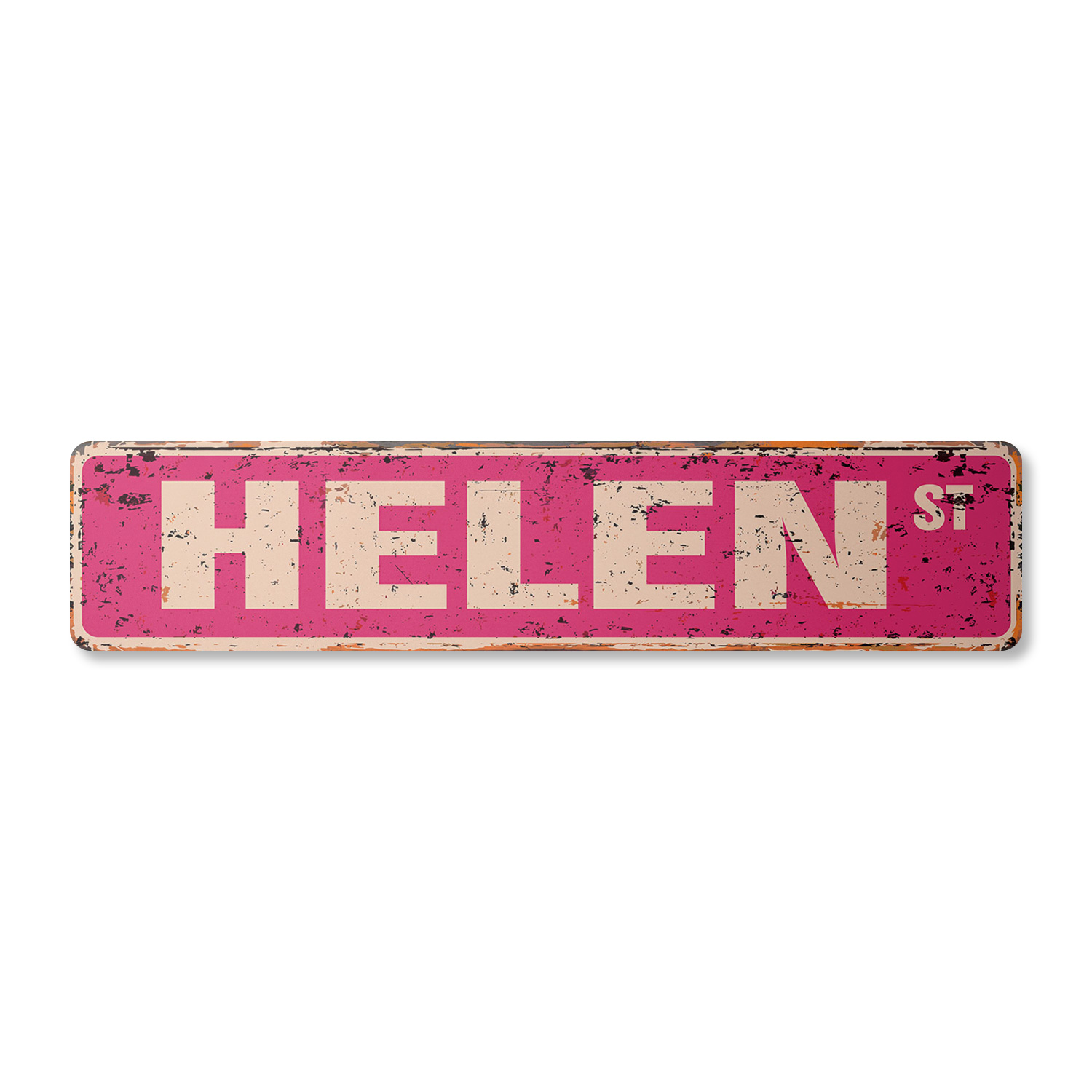 HELEN Vintage Aluminum Street Sign Childrens Name Room Metal Sign ...