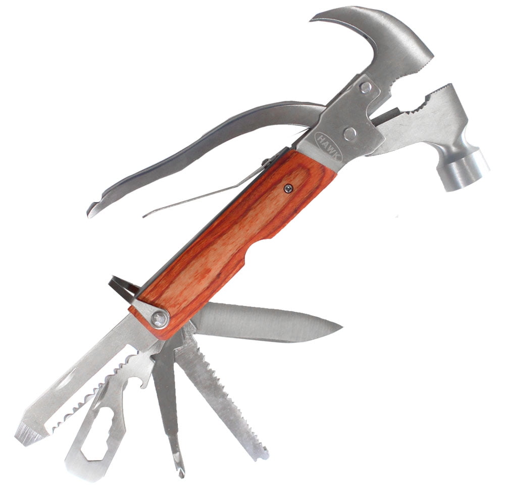 HELIOS 12-in-1 Multi-Functional Claw Hammer | Compact 6.5" Tool with ...