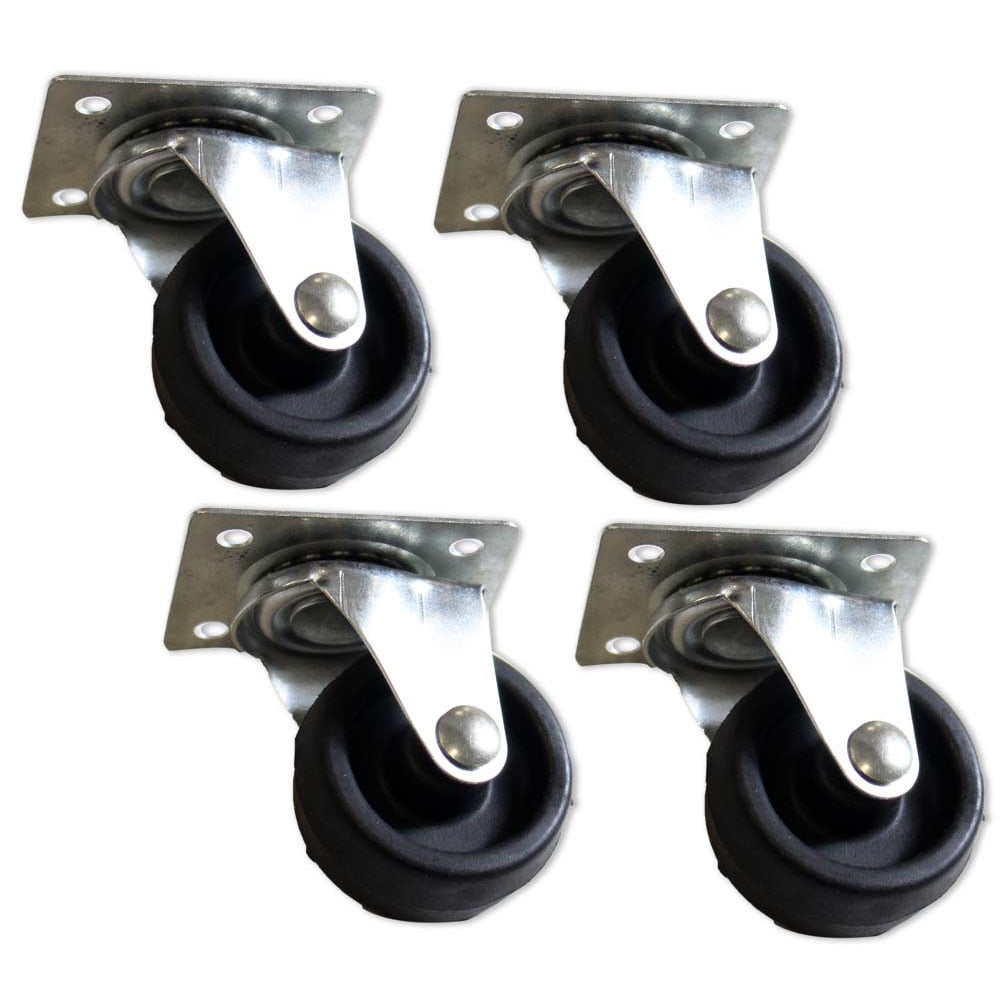 HELIOS 4 Piece 40MM (1-1/2 inch) Casters (Fixed Position) - | Ideal for ...