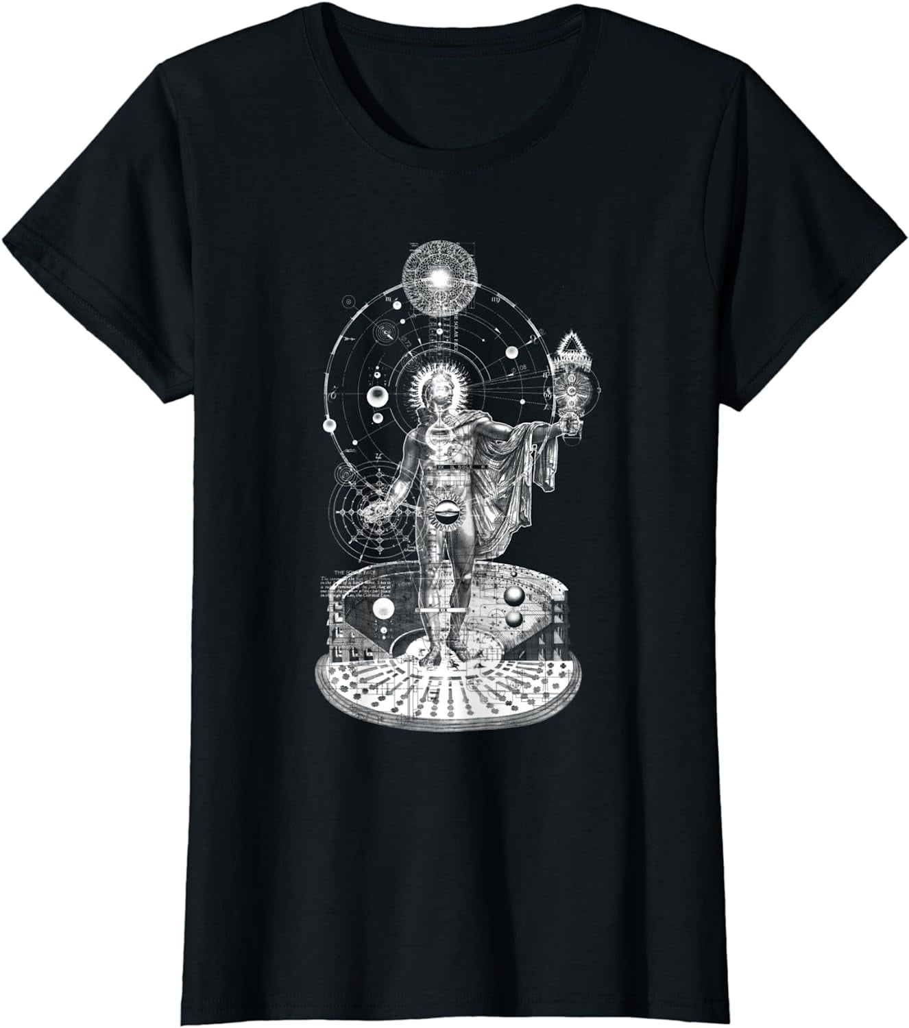 HELIOS GODHEAD MACROCOSMOS Alchemy - Occult Sacred Geometry T-Shirt ...