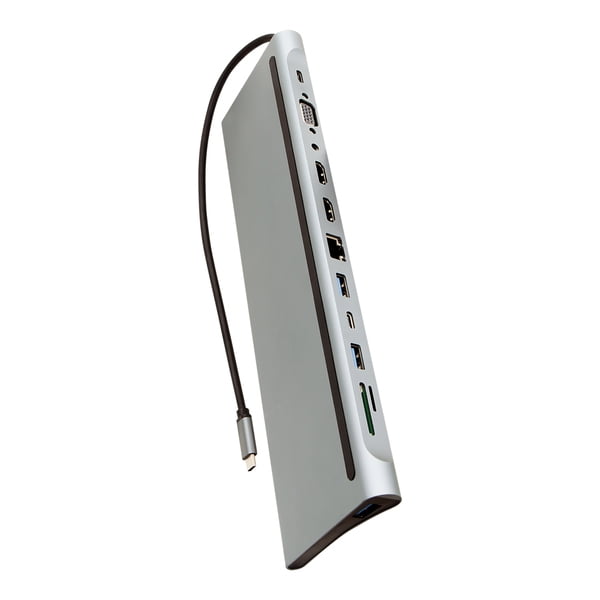 HELIX ETHHUBDH2 12-in-1 USB-C 100-Watt PD Docking Hub with Dual 4K HDMI ...