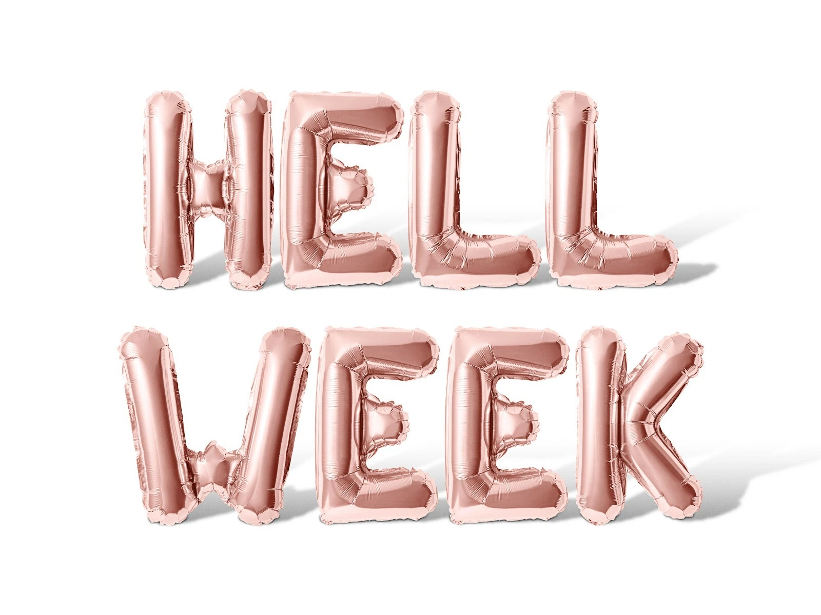 HELL WEEK Letter Balloon Banner - Hell Week Party Supply Decorations ...