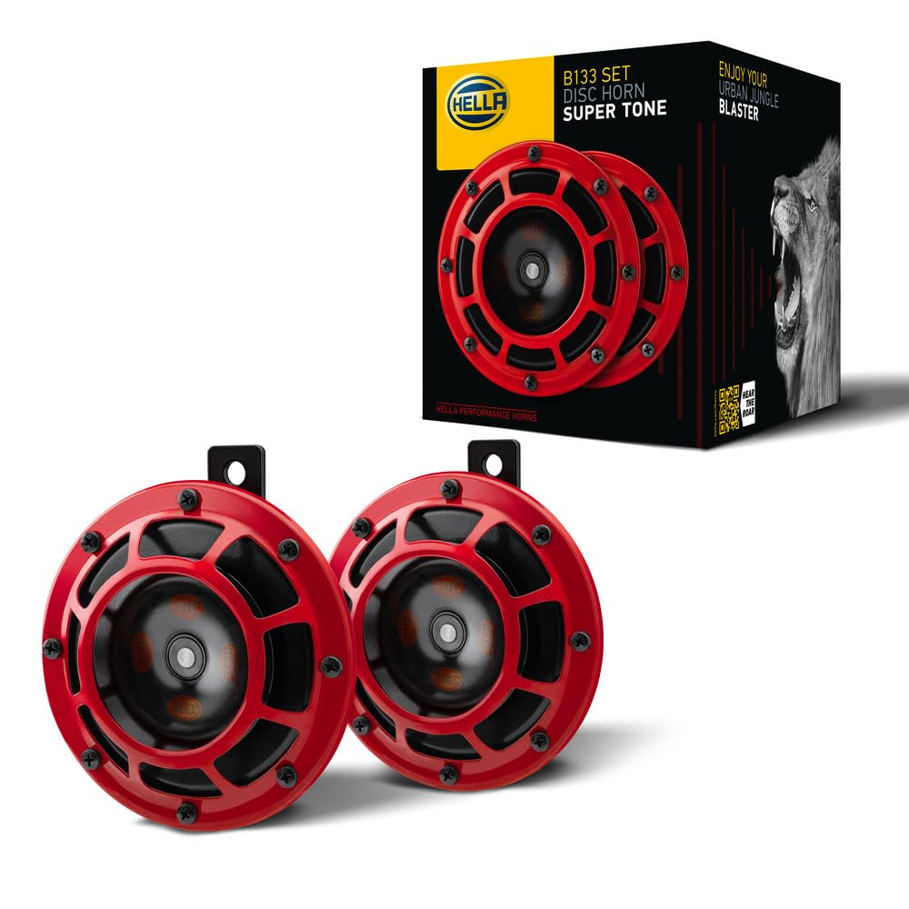 HELLA 003399801 Supertone 12V IFF17 High Tone/Low Tone Twin Horn Kit ...
