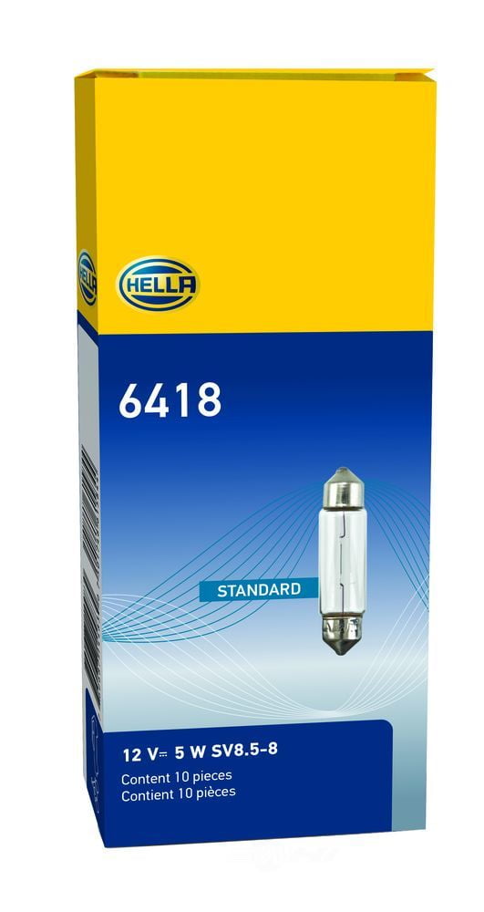 HELLA 6418 Bulb 6418 12V 5W Sv8.5-8 T3.25 10X35Mm Multi - Walmart.com