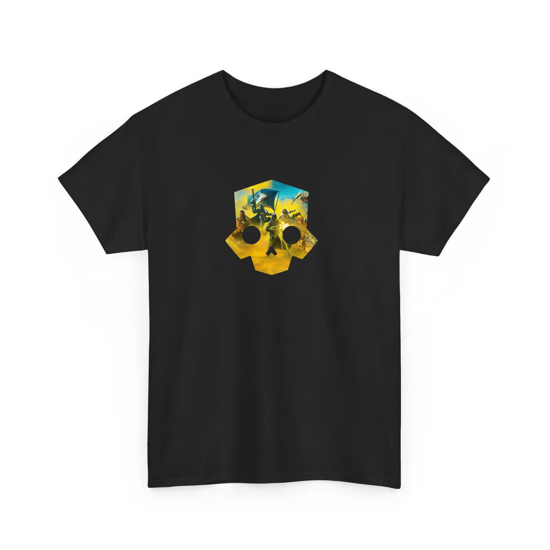 HELLDIVERS 2 Skull with Logo on back Video Game Merch Unisex Softstyle ...