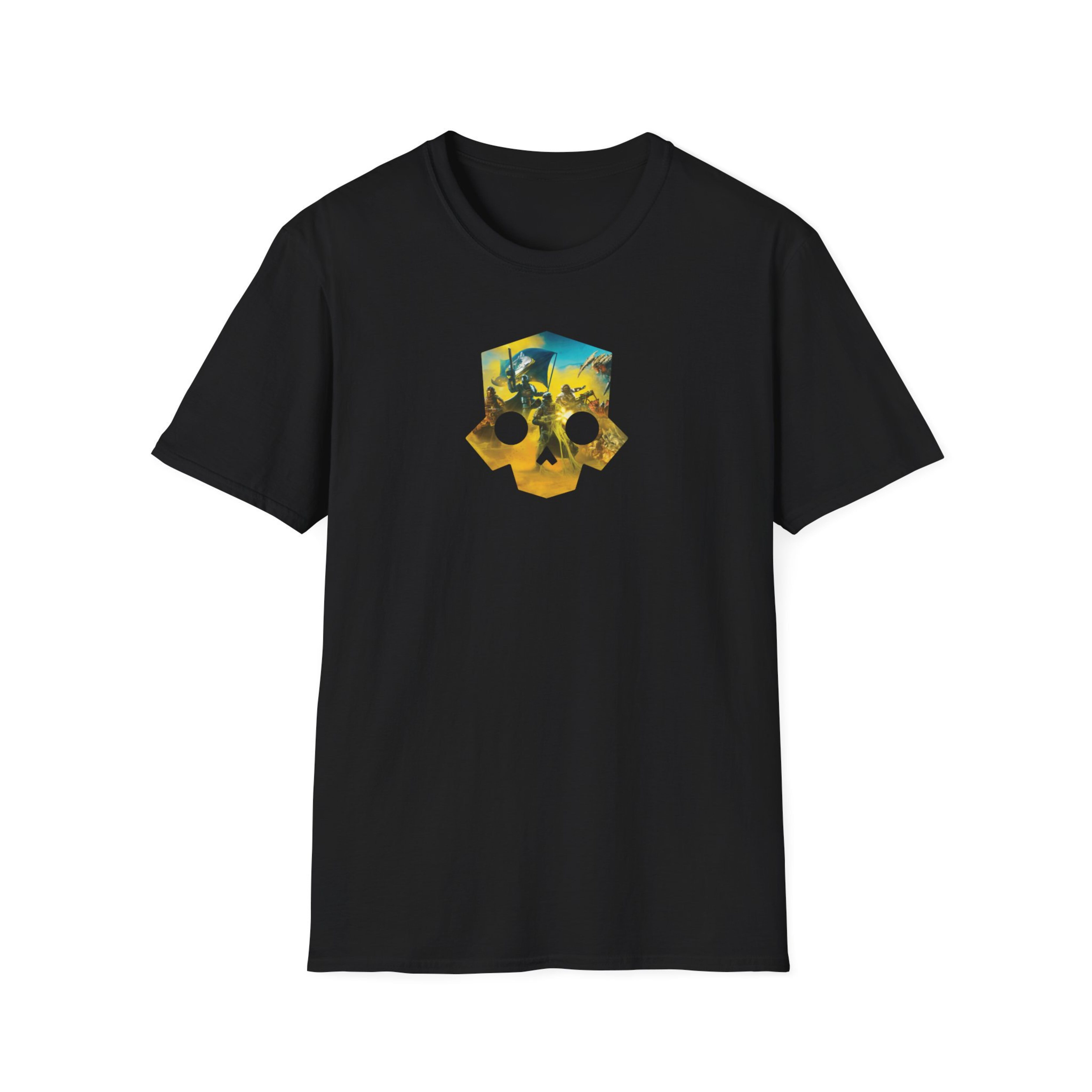 HELLDIVERS 2 Skull with Logo on back Video Game Merch Unisex Softstyle ...