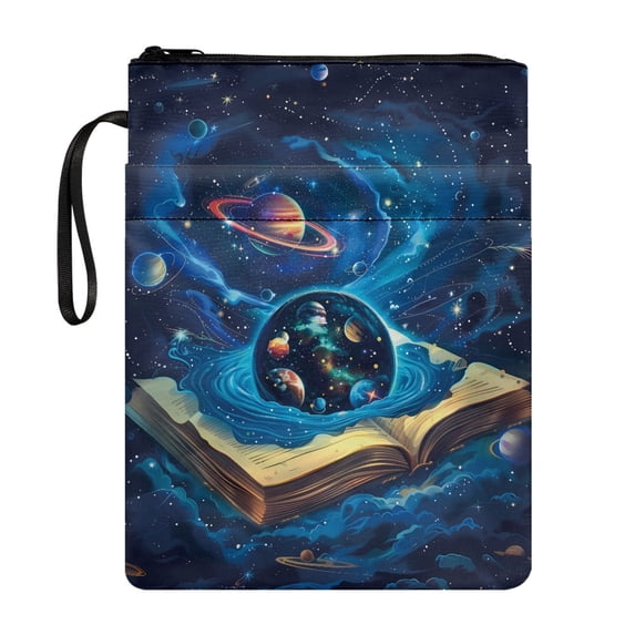 HELLHERO 1 pc Zipper Bag with Waterproof Vintage Book Cover Carrying ...