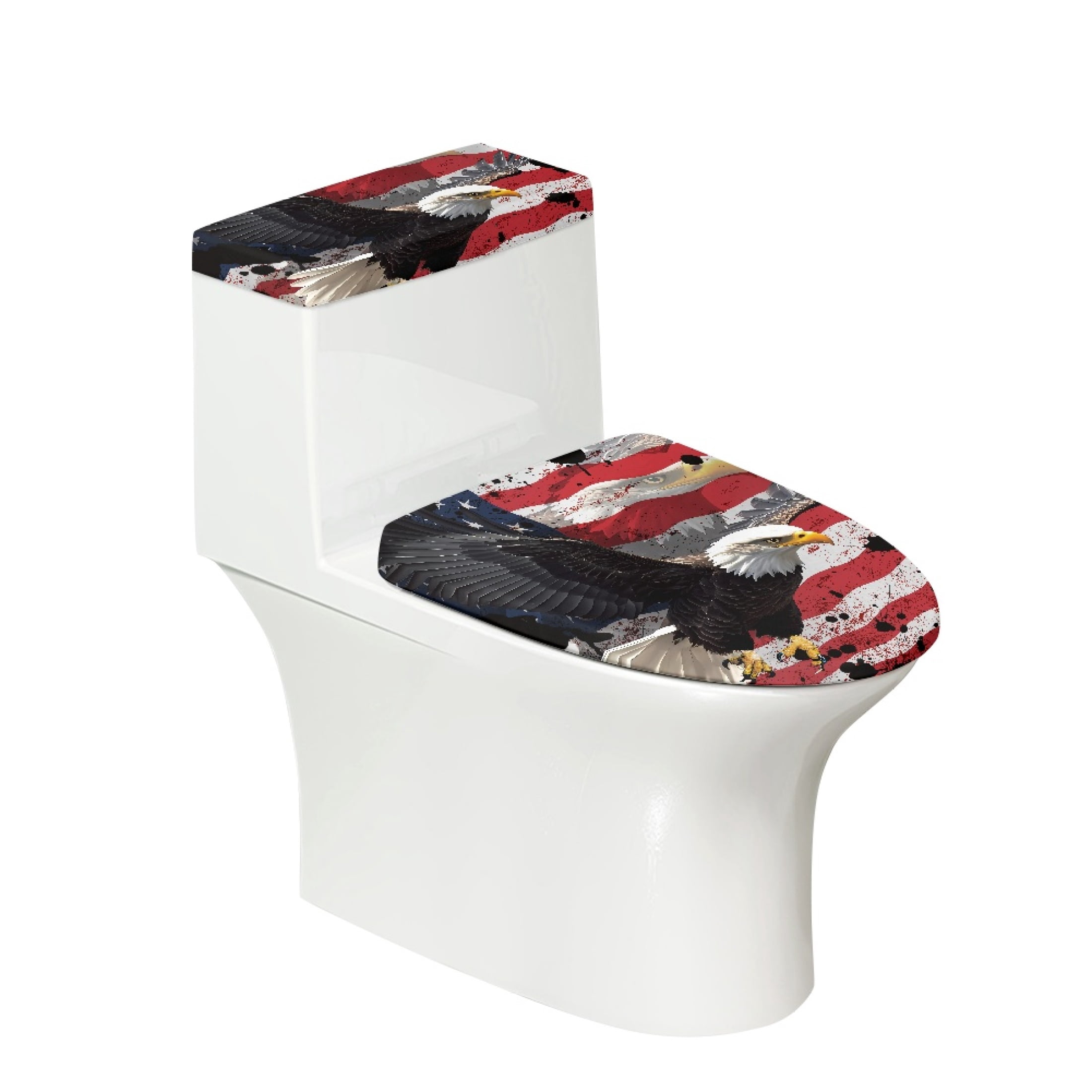 HELLHERO Adds Holiday Charm 2 Pcs Set Toilet Covers Set, Soft Polyester ...
