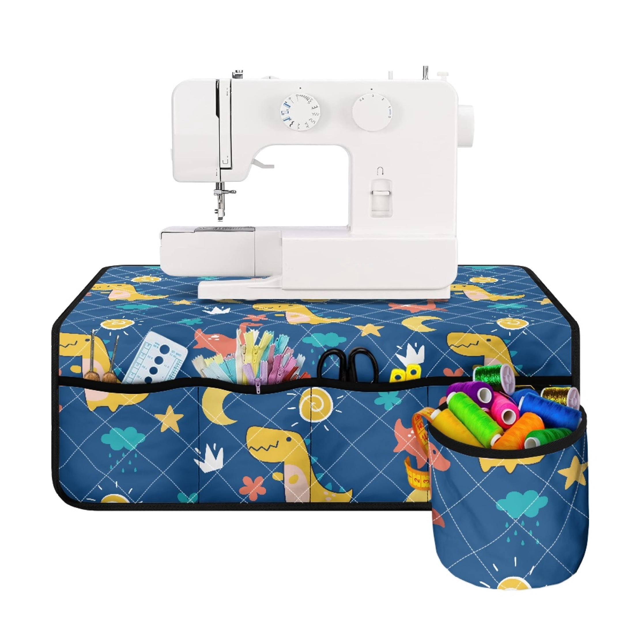 HELLHERO American Flag Design Sewing Machine Mat Storage Bag Household ...