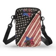 HELLHERO American Flag Pattern Crossbody Sling Bag with Women ...