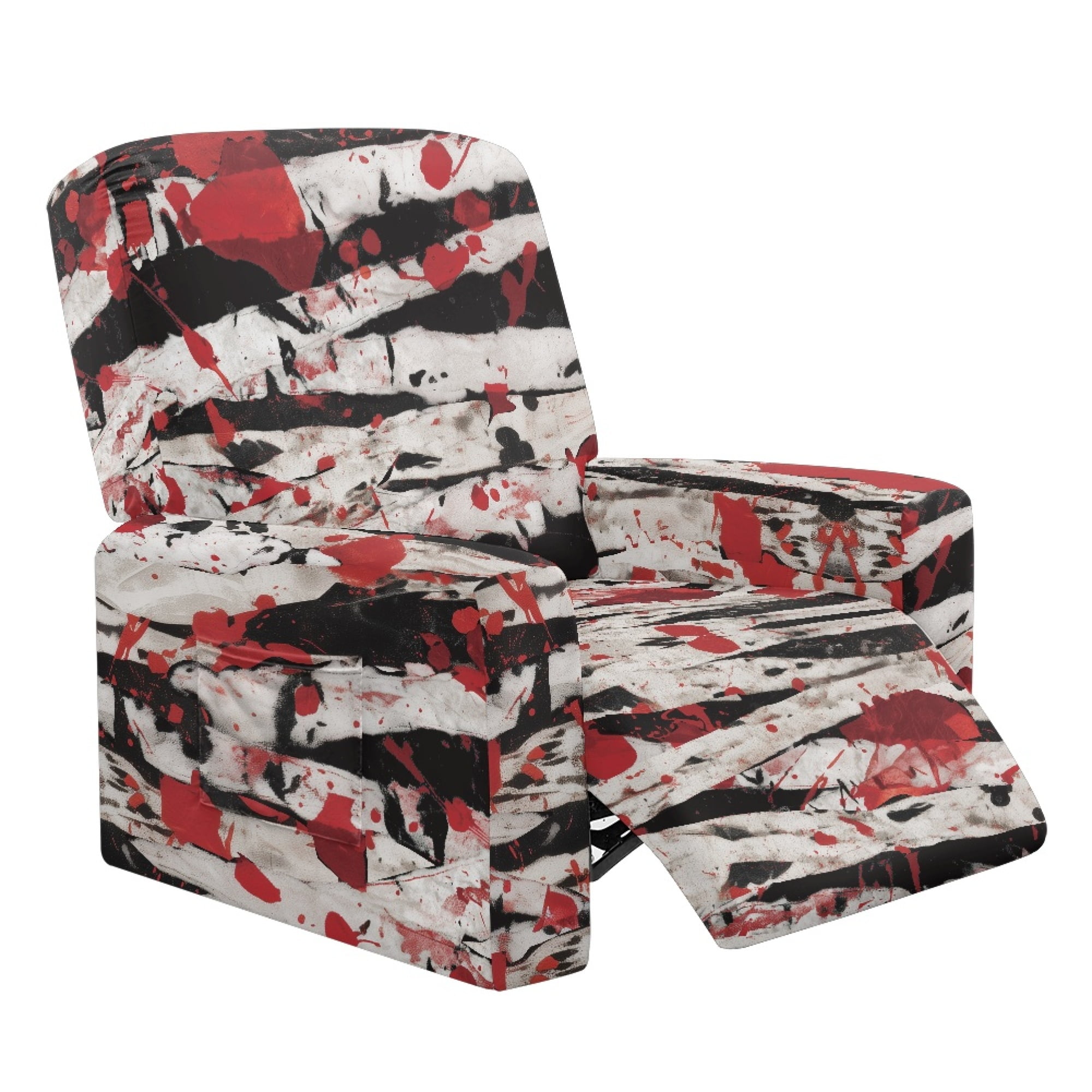 HELLHERO Bandage Blood Print Lazy Boy Chair Covers for Reclining Chair ...