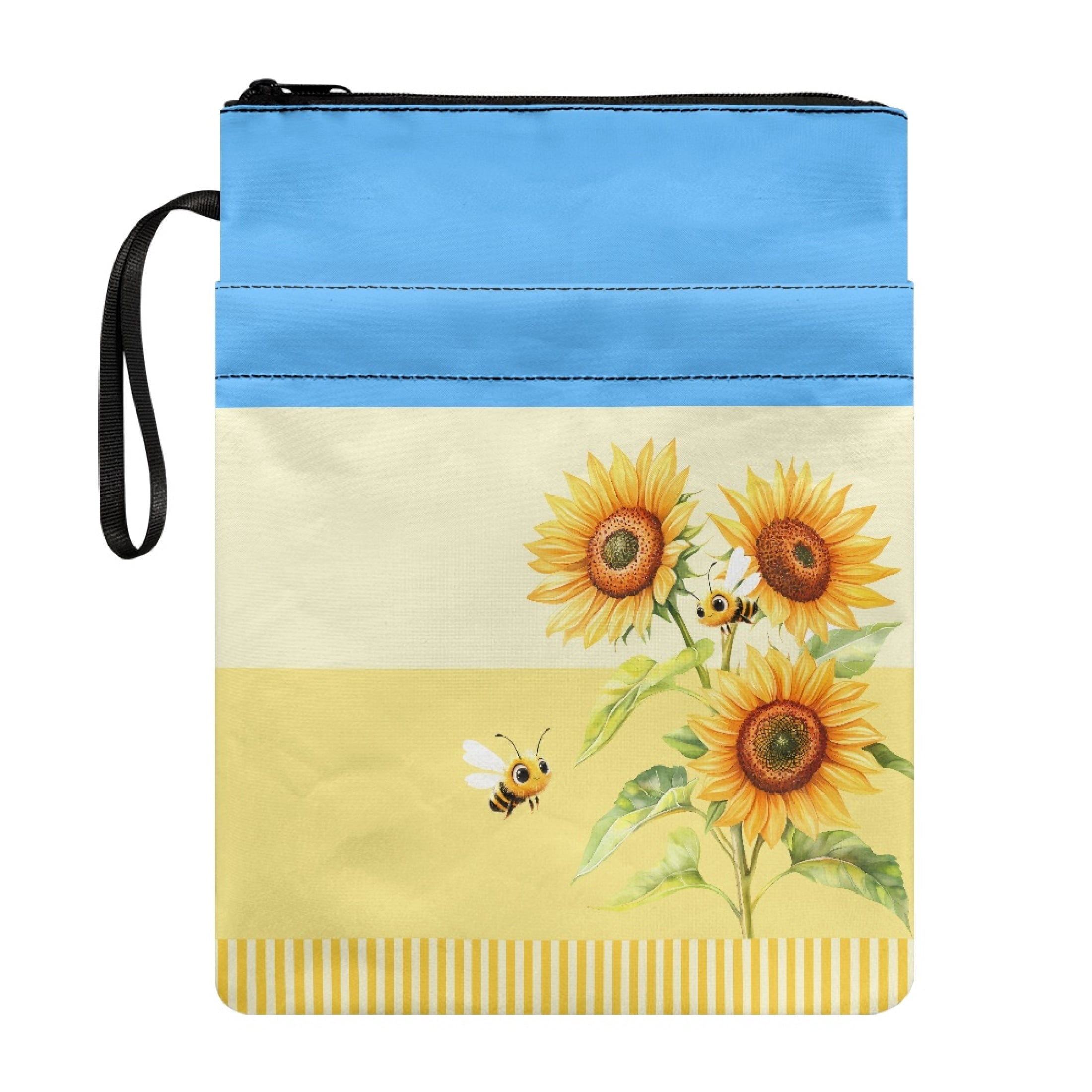 HELLHERO Bee Sunbeam Pouch 1 pc Book Covers with Washable Book Cover ...
