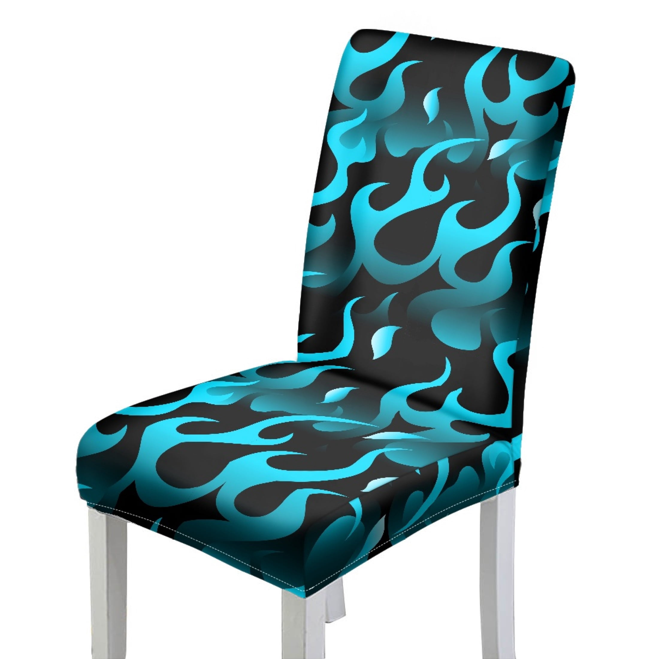 HELLHERO Blue Flame Seat Protector Chair Covers, Waterproof Polyester ...