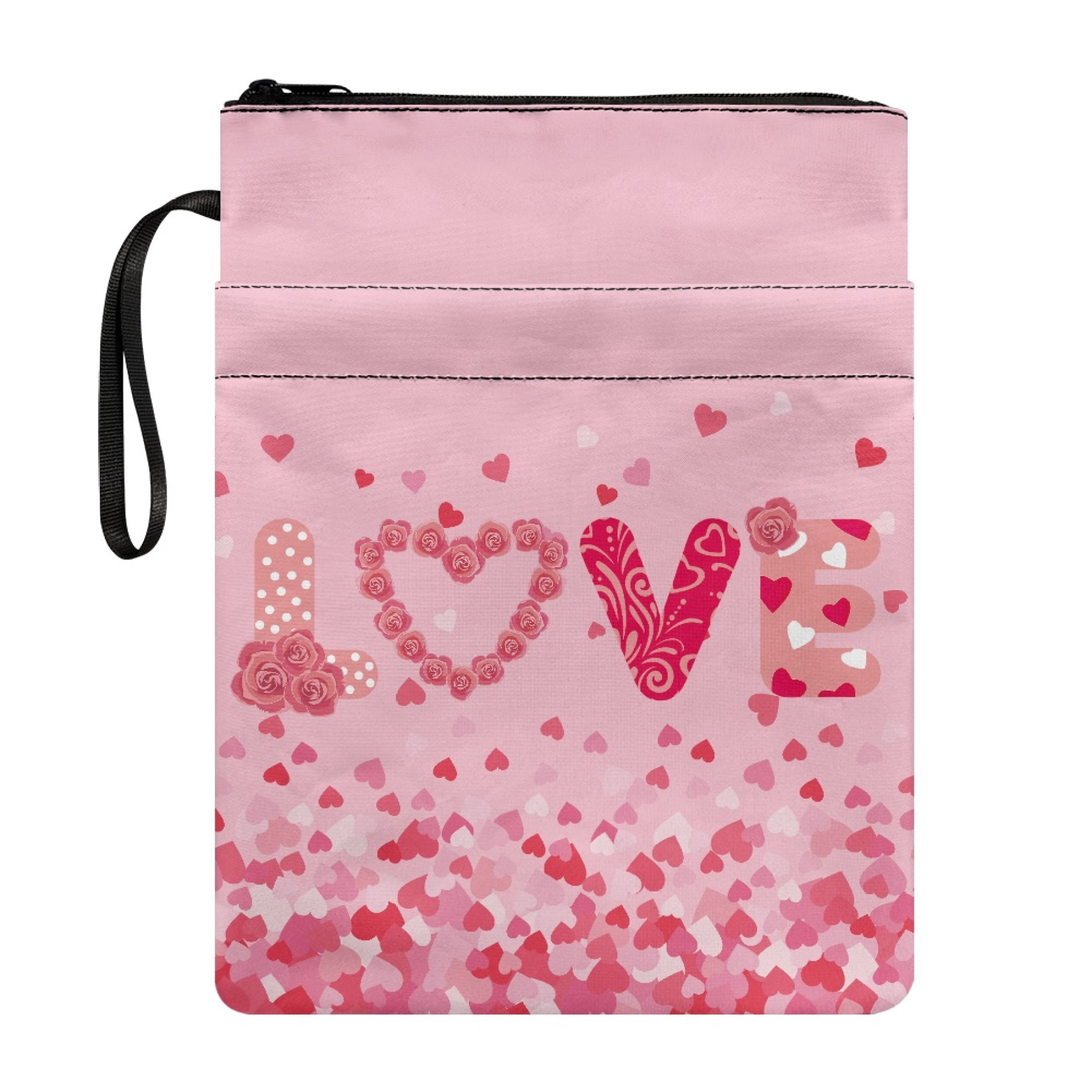 HELLHERO Book Cover Book Storage Bag with Pocket Polyester Book ...