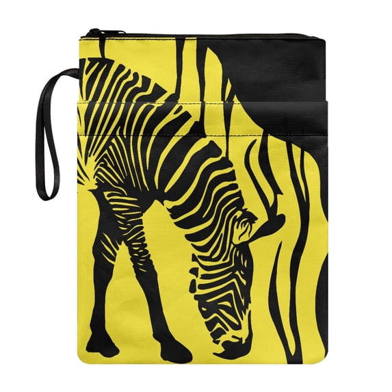 HELLHERO Book Cover Sleeve with Decorative Design Polyester Fabric Tote ...