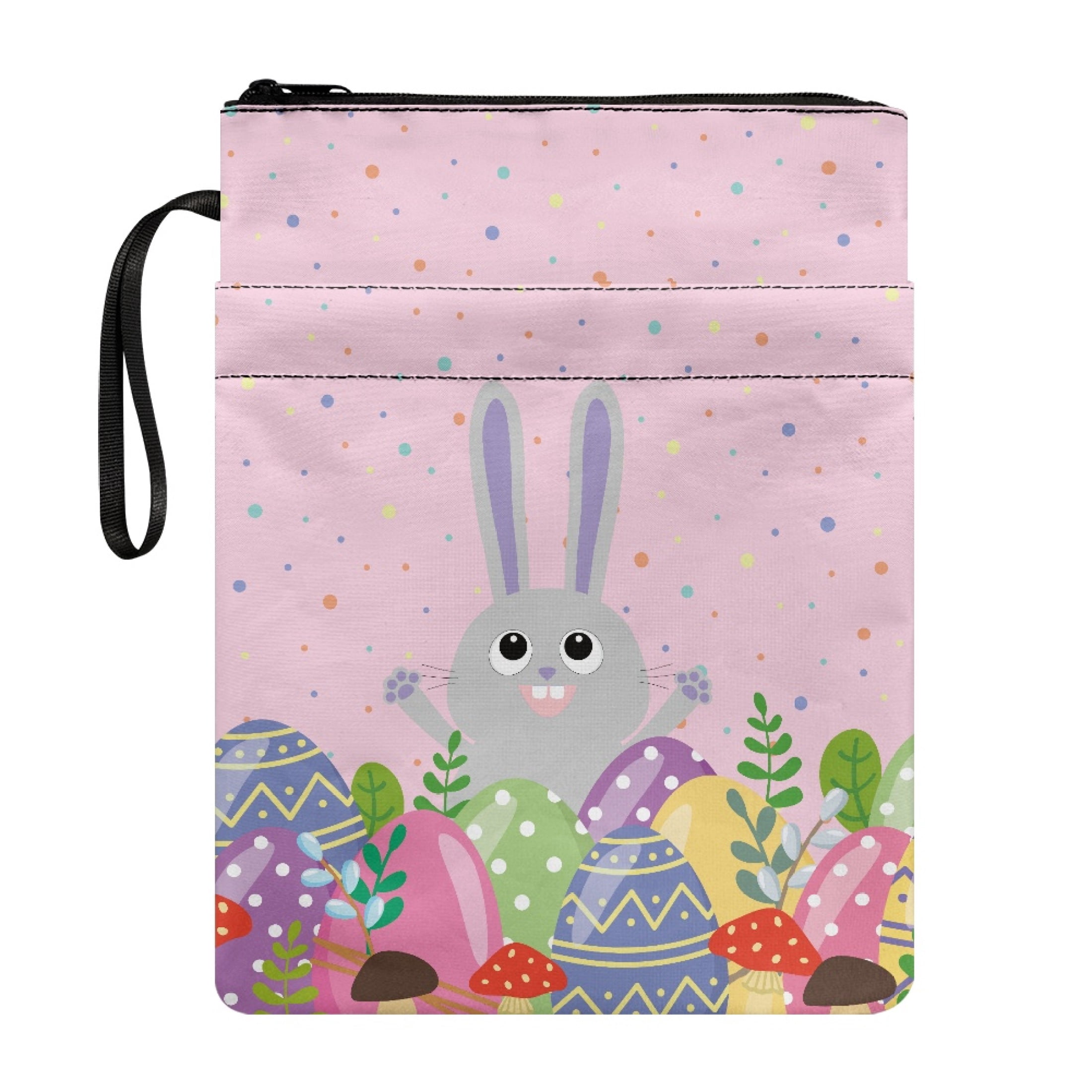 HELLHERO Book Cover Sleeve with Pocket Polyester Fabric Book Organzier ...