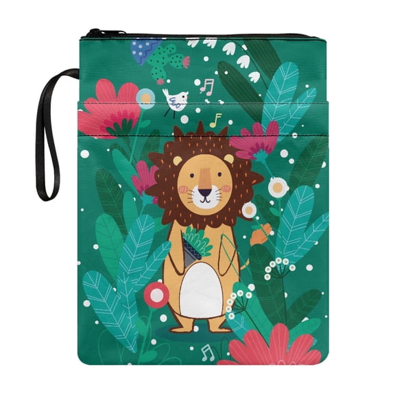 HELLHERO Book Cover with Waterproof Polyester Fabric Book Organizer Bag ...