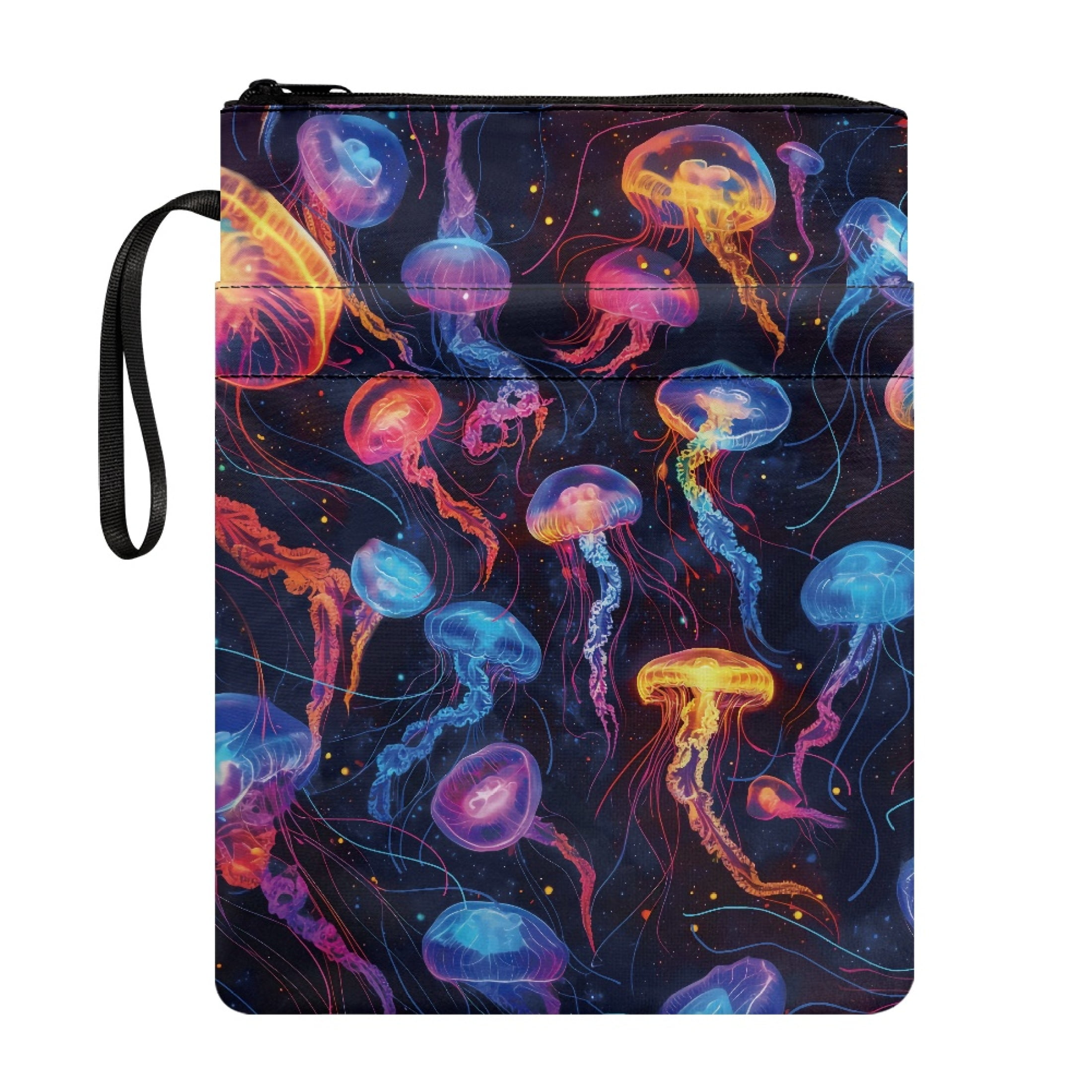 HELLHERO Book Protector with Zipper Polyester Pocket Book Cover ...