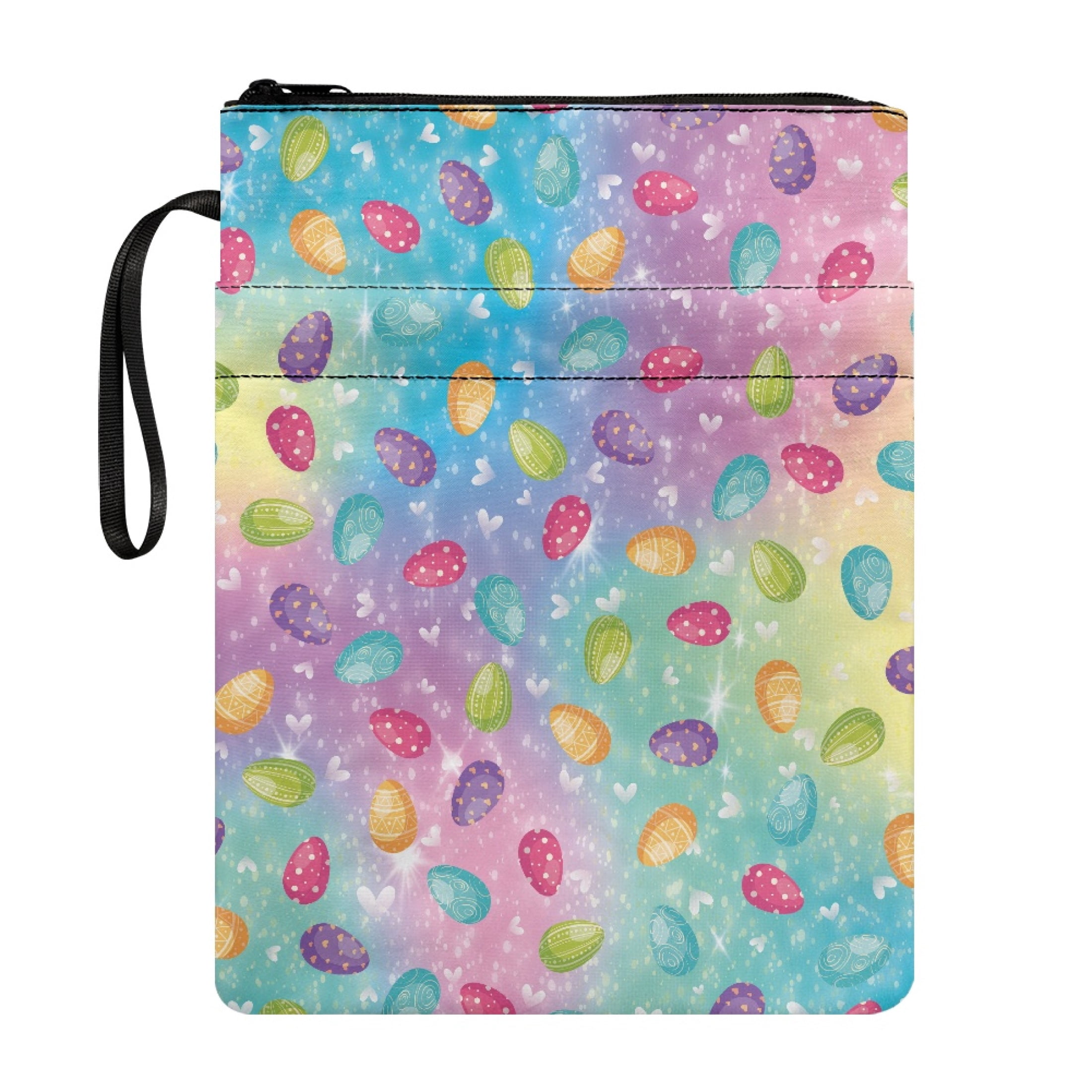 HELLHERO Book Sleeve Polyester Fabric Book Storage Bag Easy Carry Book ...