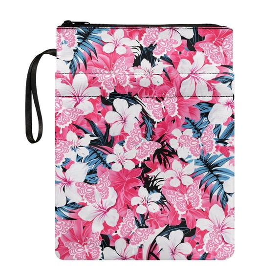 HELLHERO Book Sleeve with Zipper Polyester Tote Bags with Lightweight ...