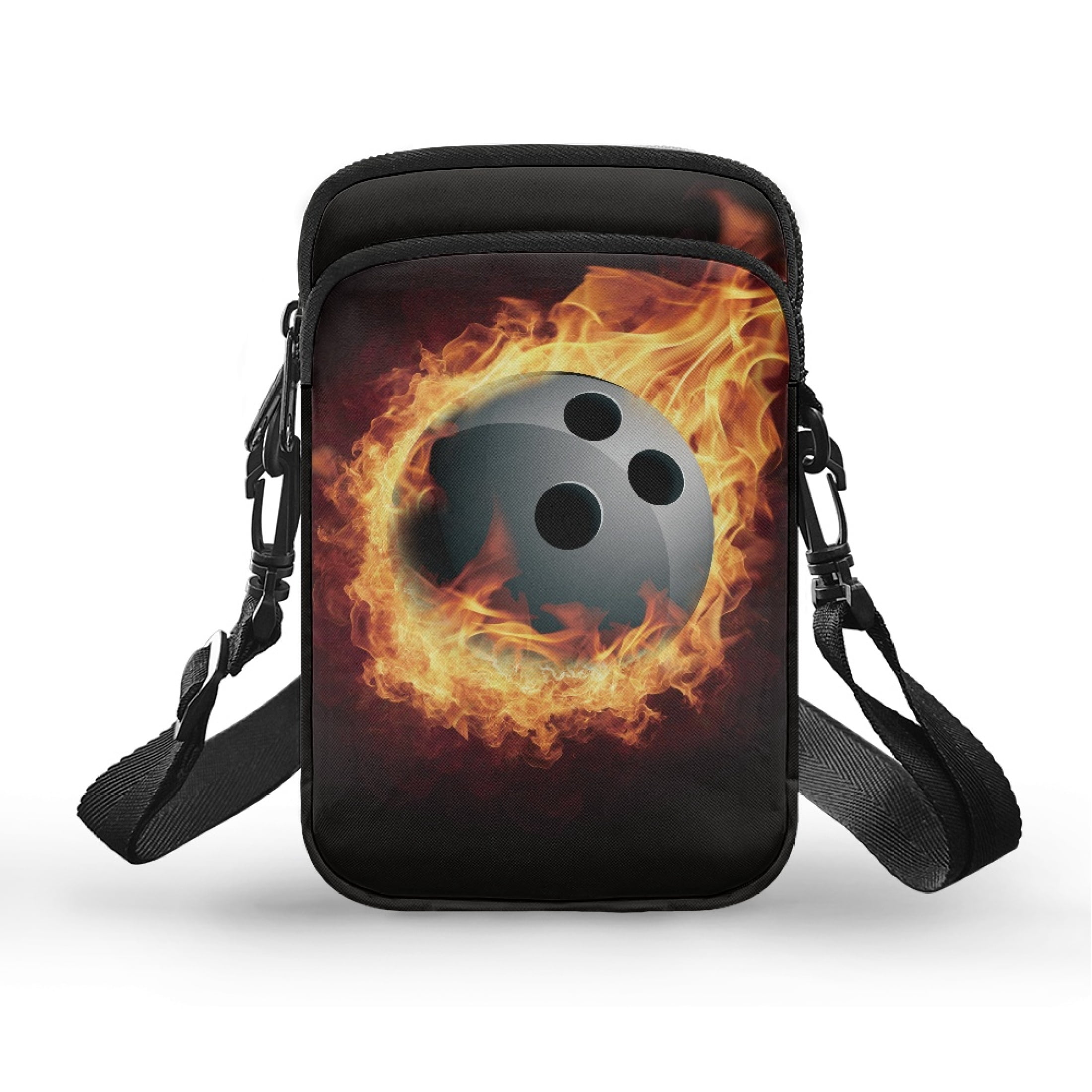 HELLHERO Bowling Ball Pattern Cross Body Purse Women Adjustable ...