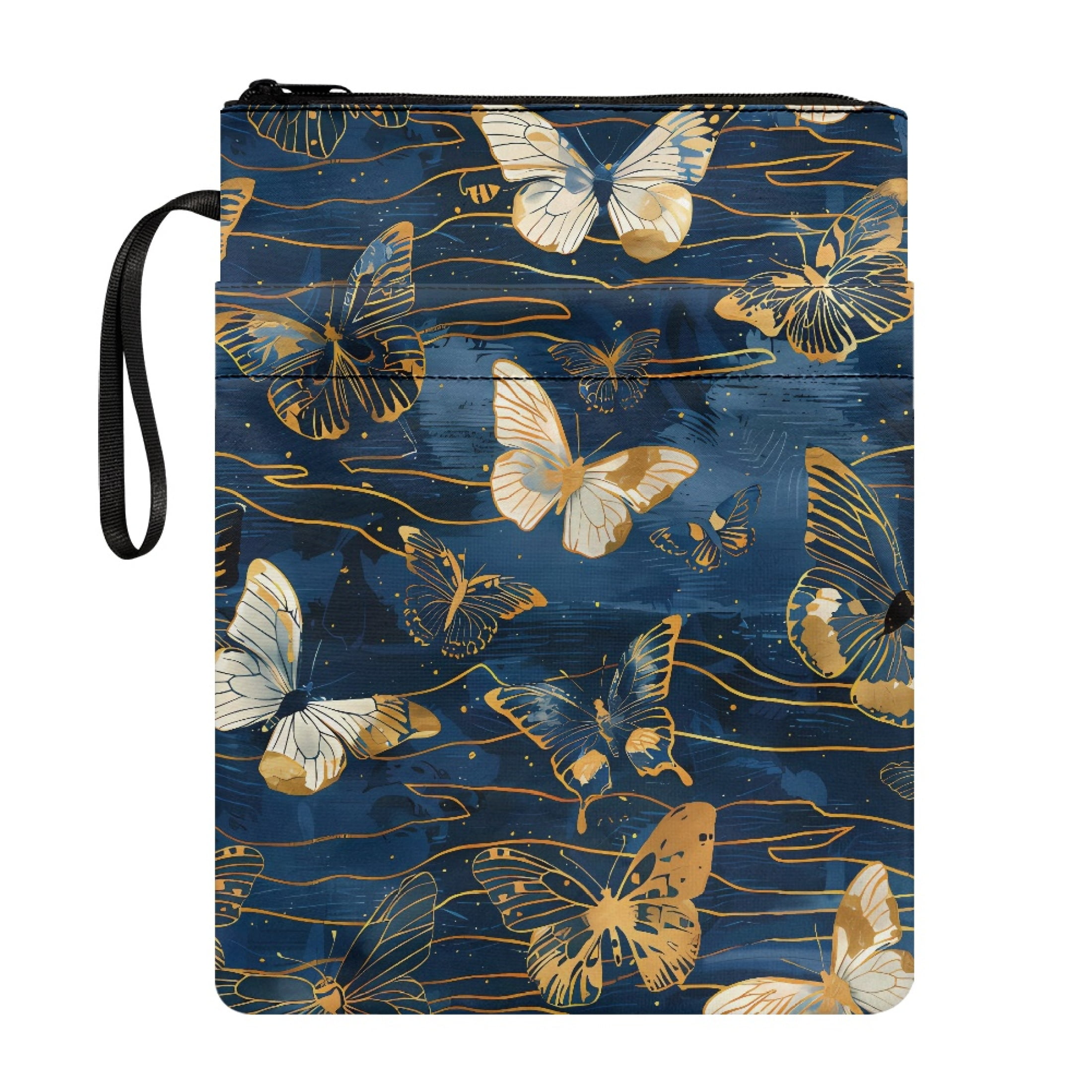 HELLHERO Butterflie Book Cover Book Organizer Bag for Washable Bible ...