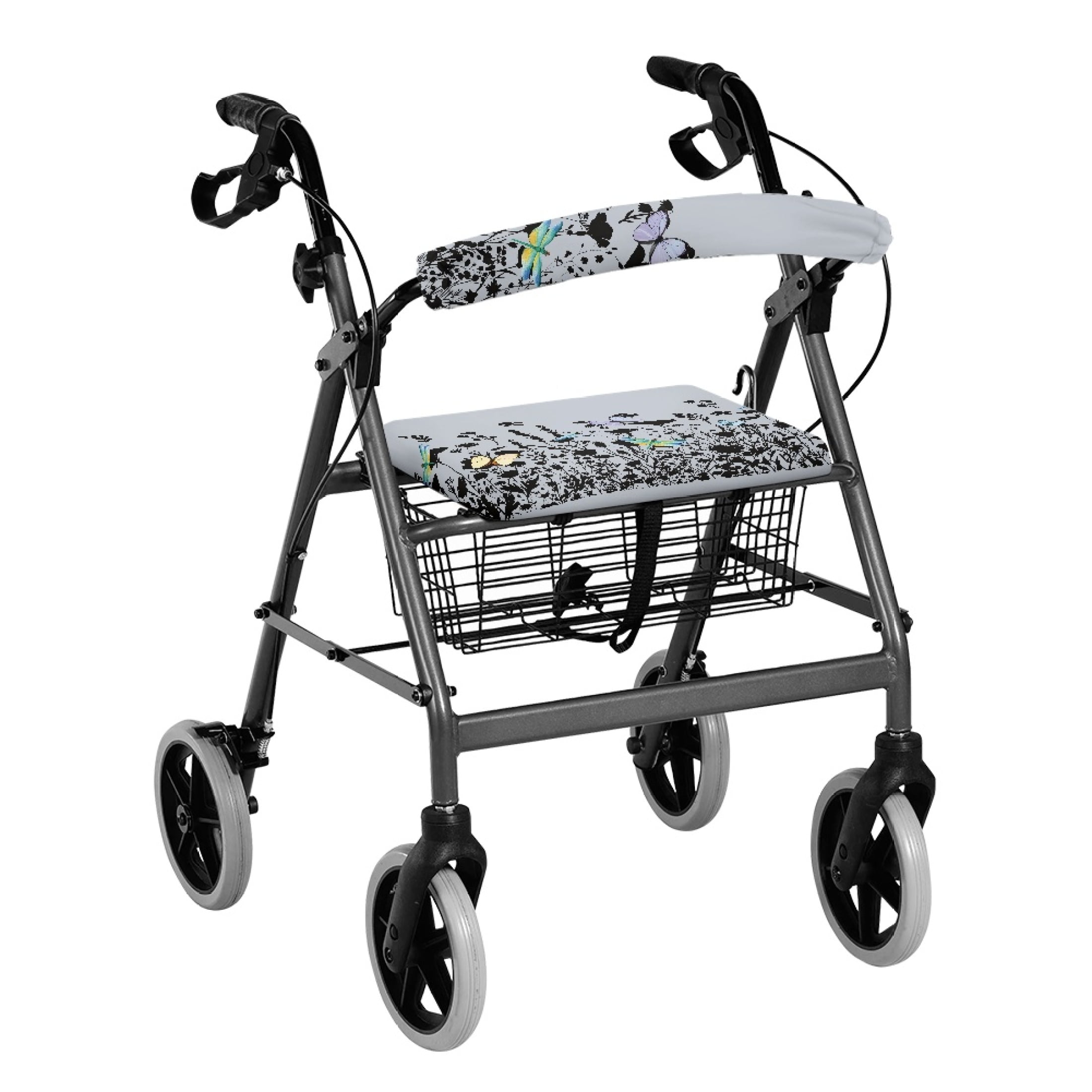 HELLHERO Butterfly Dragonfly Seat and Backrest Covers and Rollator ...
