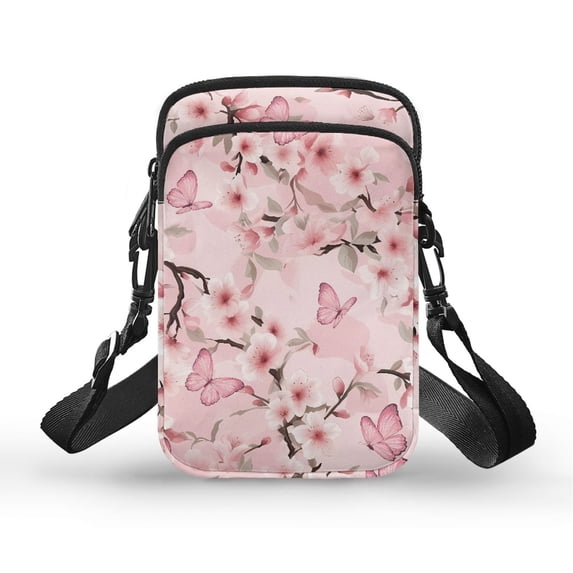 HELLHERO Butterfly Garden Travel Crossbody Purse Men, Women Adjustable ...