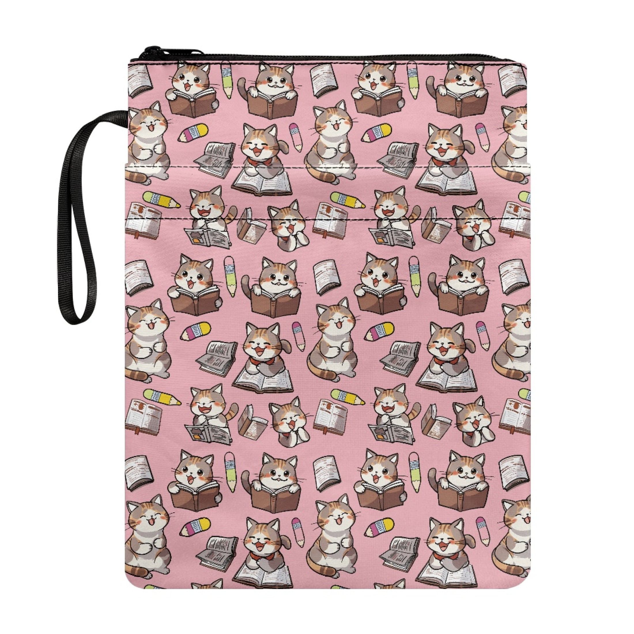 HELLHERO Cat Pencil Notebook Wraps Bible Covers for Washable Bible Tote ...