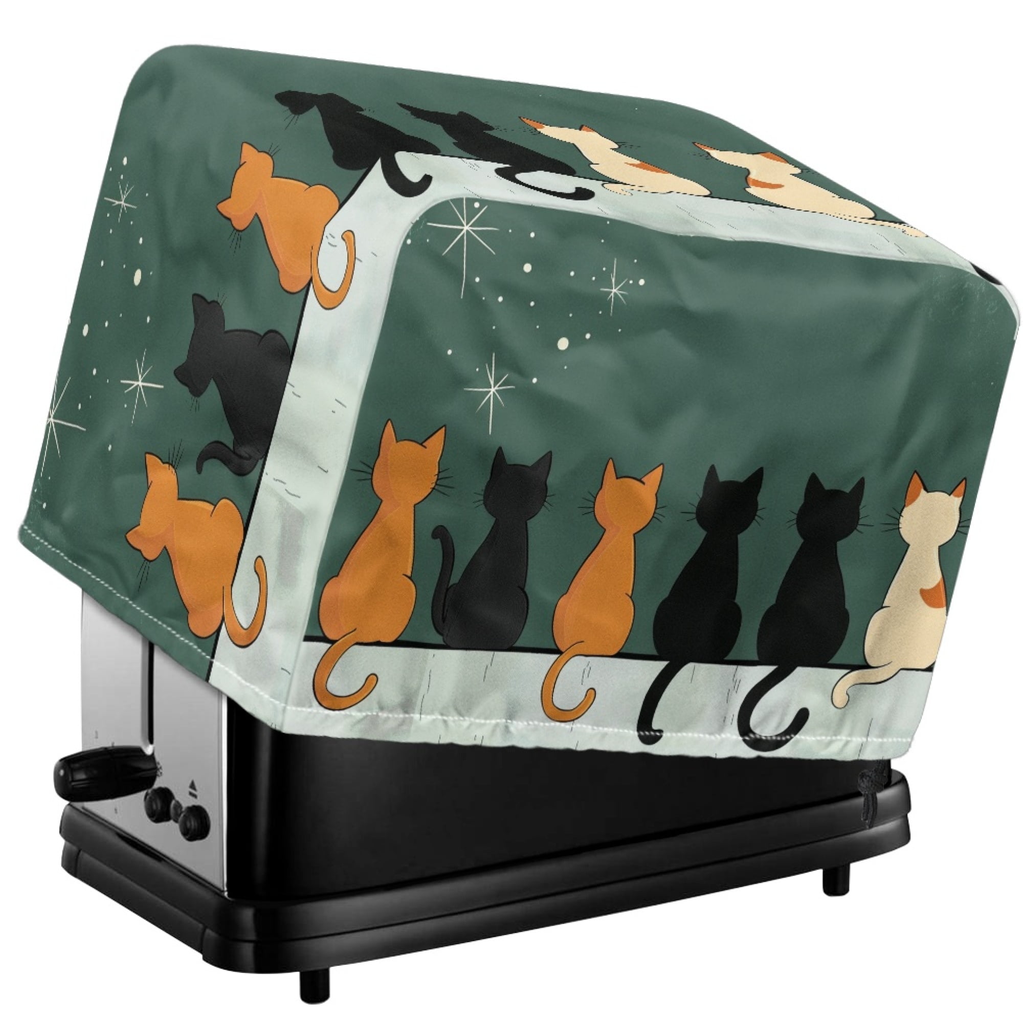 HELLHERO Cat Print Toaster Cover 2 Slice Universal, Anti Fingerprint ...