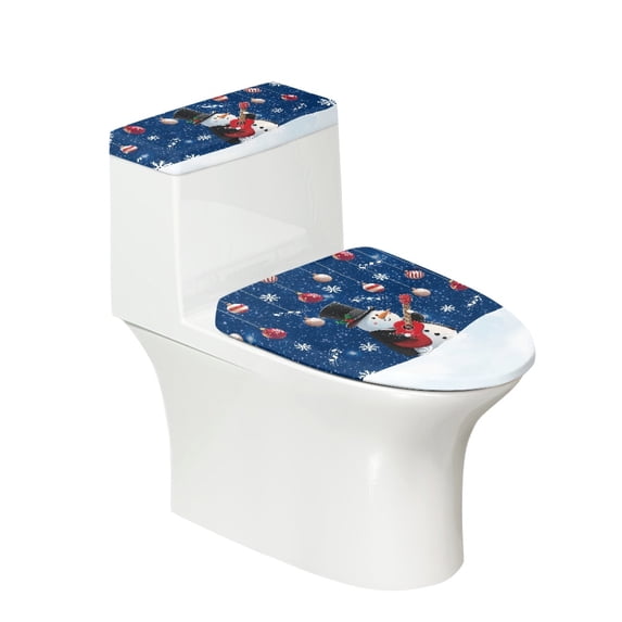 HELLHERO Christmas Snowman Pattern Durable for Bathroom Supplies ...
