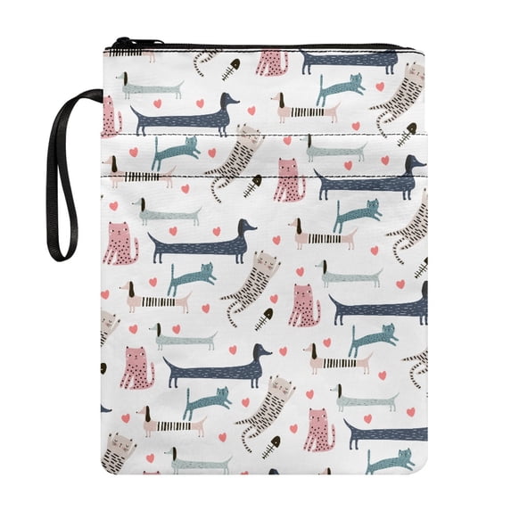 HELLHERO Classic Book Cover Sleeve Pouch with Zipper Lightweight ...