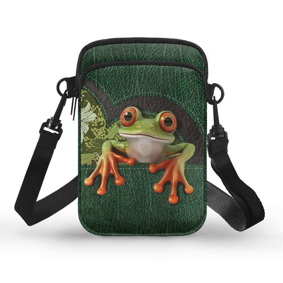 HELLHERO Crossbody Sling Bags Polyester with Shoulder Strap Frog ...