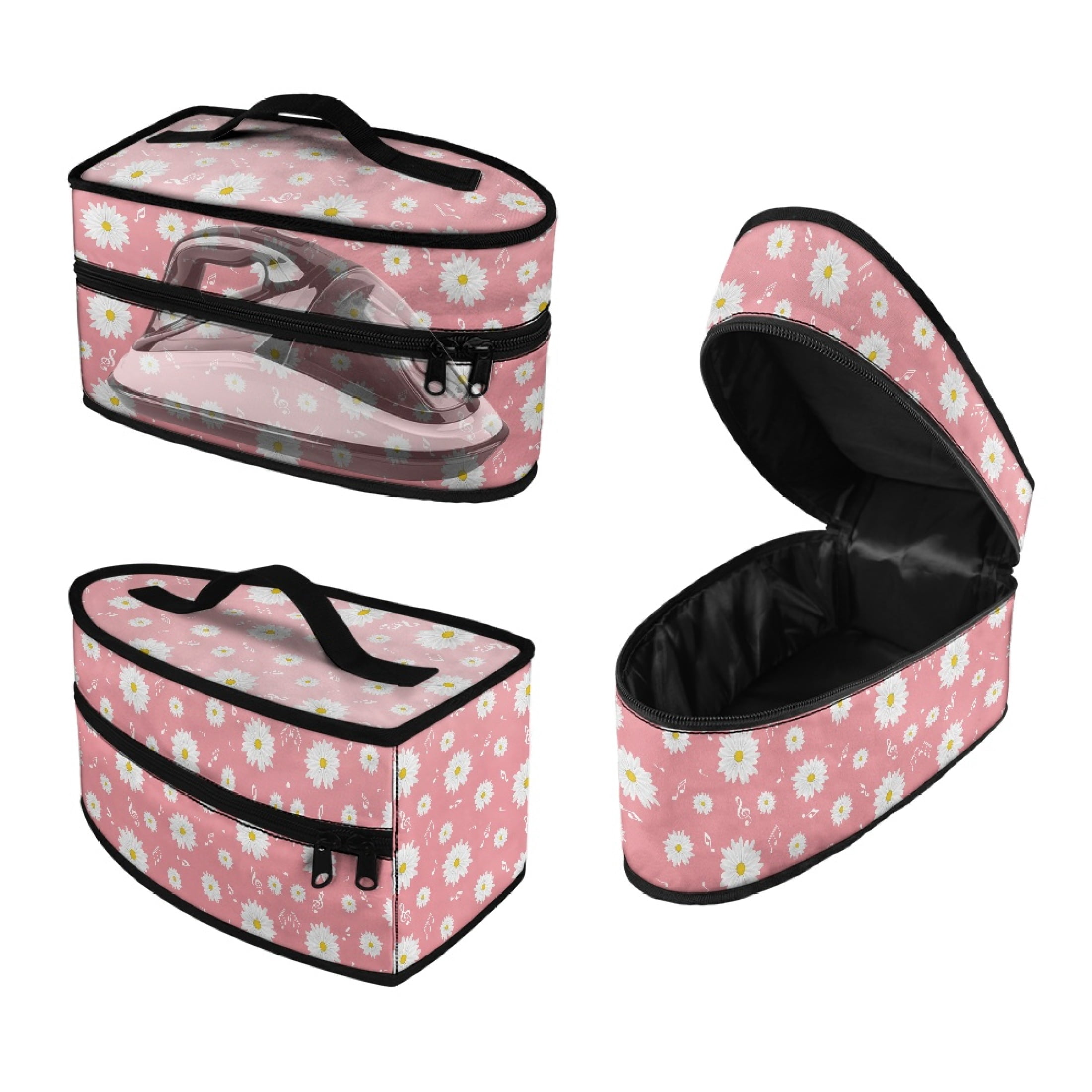 HELLHERO Daisy & Musical Notes Pattern Light Clothes Iron Storage Case ...
