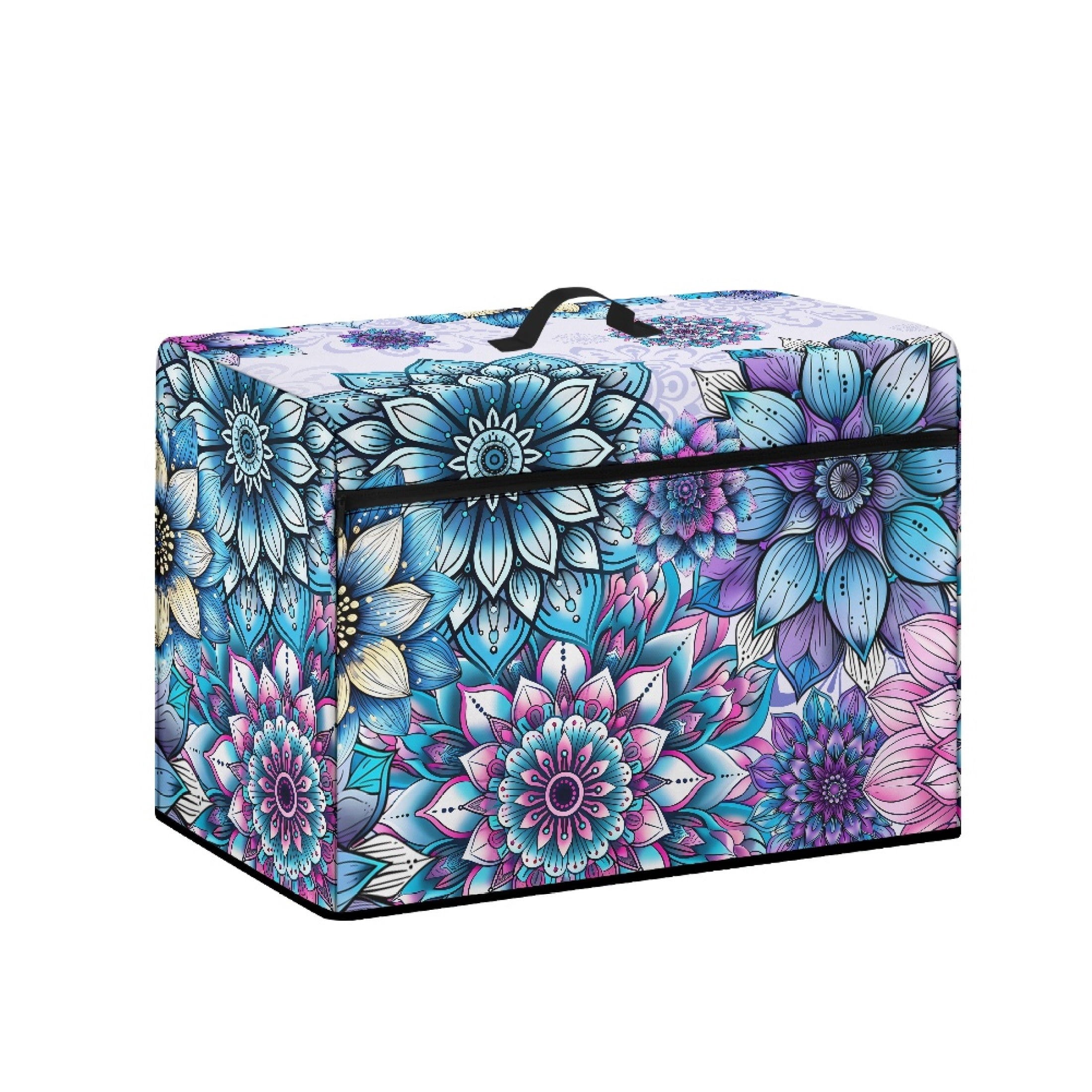 HELLHERO Datura Style Sewing Machine Dust Covers with Storage Pocket ...