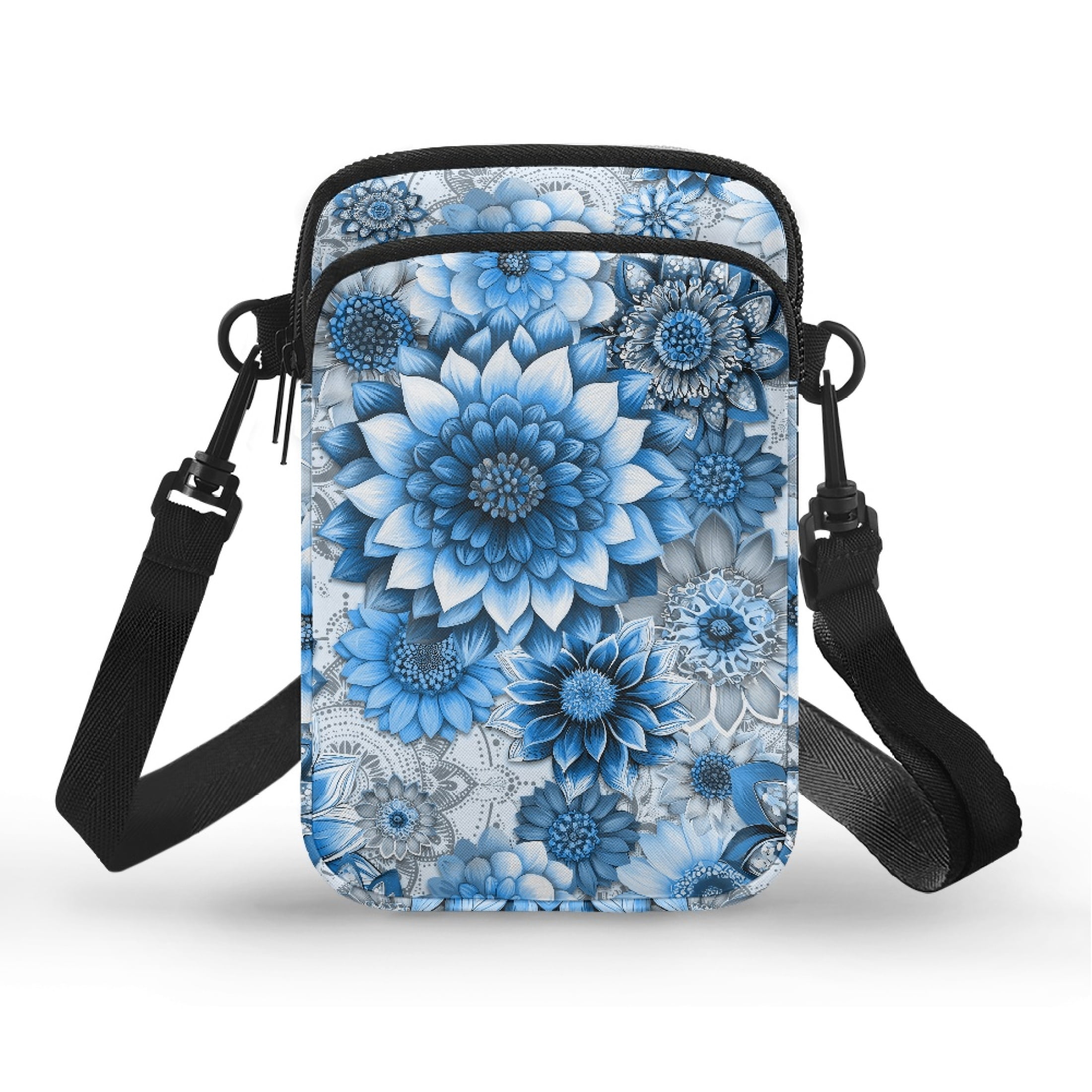 HELLHERO Floral Design Cross Body Purse Unique Gift, Adjustable ...