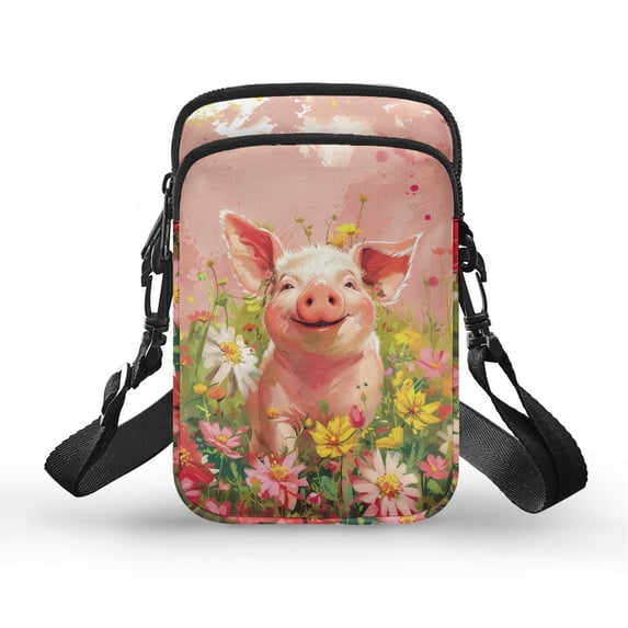 HELLHERO Flower Pig Shoulder Purse Stylish, Adjustable Strap for Daily ...