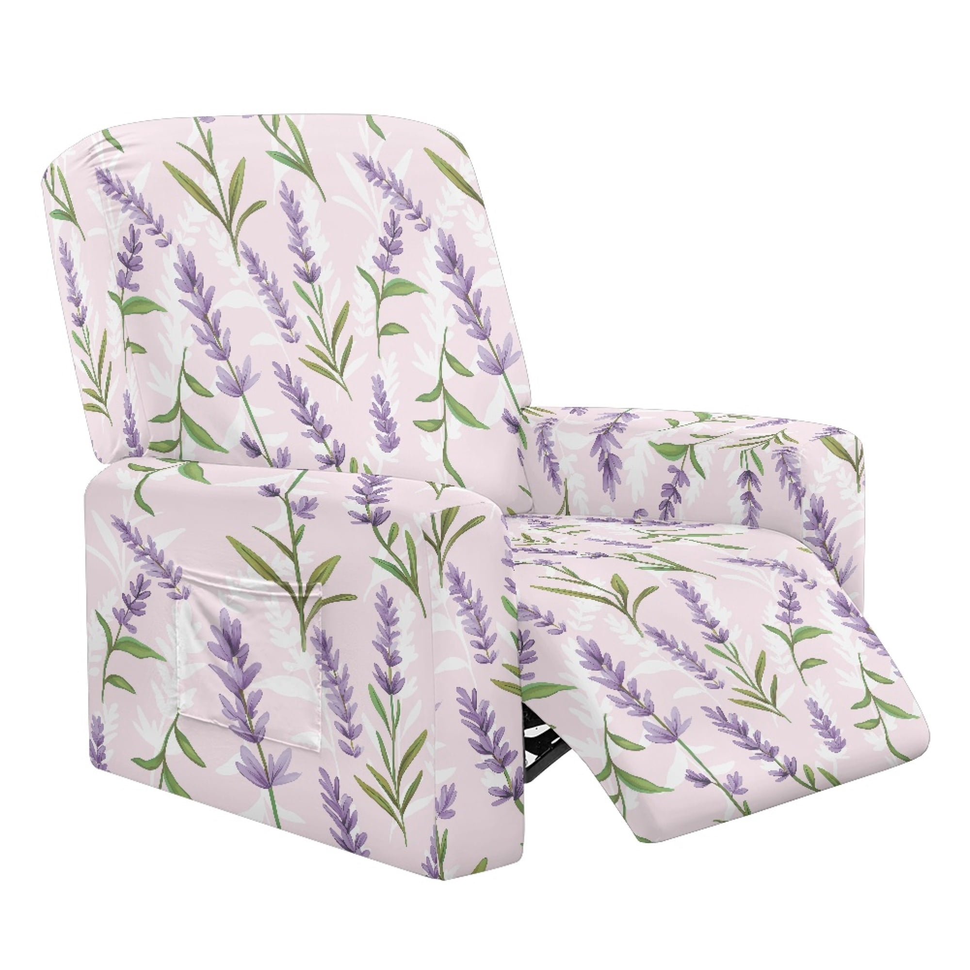 HELLHERO Flower Print Recliner Slipcover-Stretch Soft Slip Reclining ...