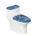 HELLHERO Flower Spots Toilet Lid Dust Cover Set Christmas Bathroom Set ...