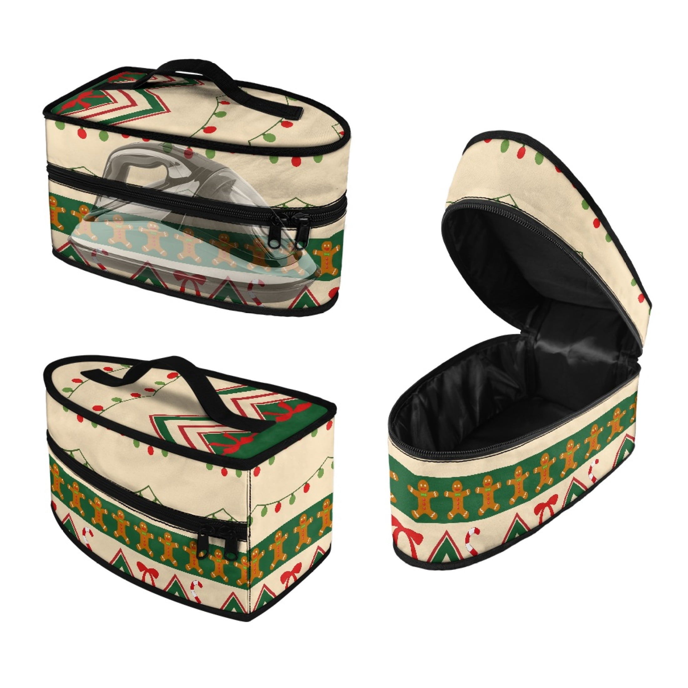 HELLHERO Gingerbread Man LED Strip Design Portable Steam Iron Storage ...