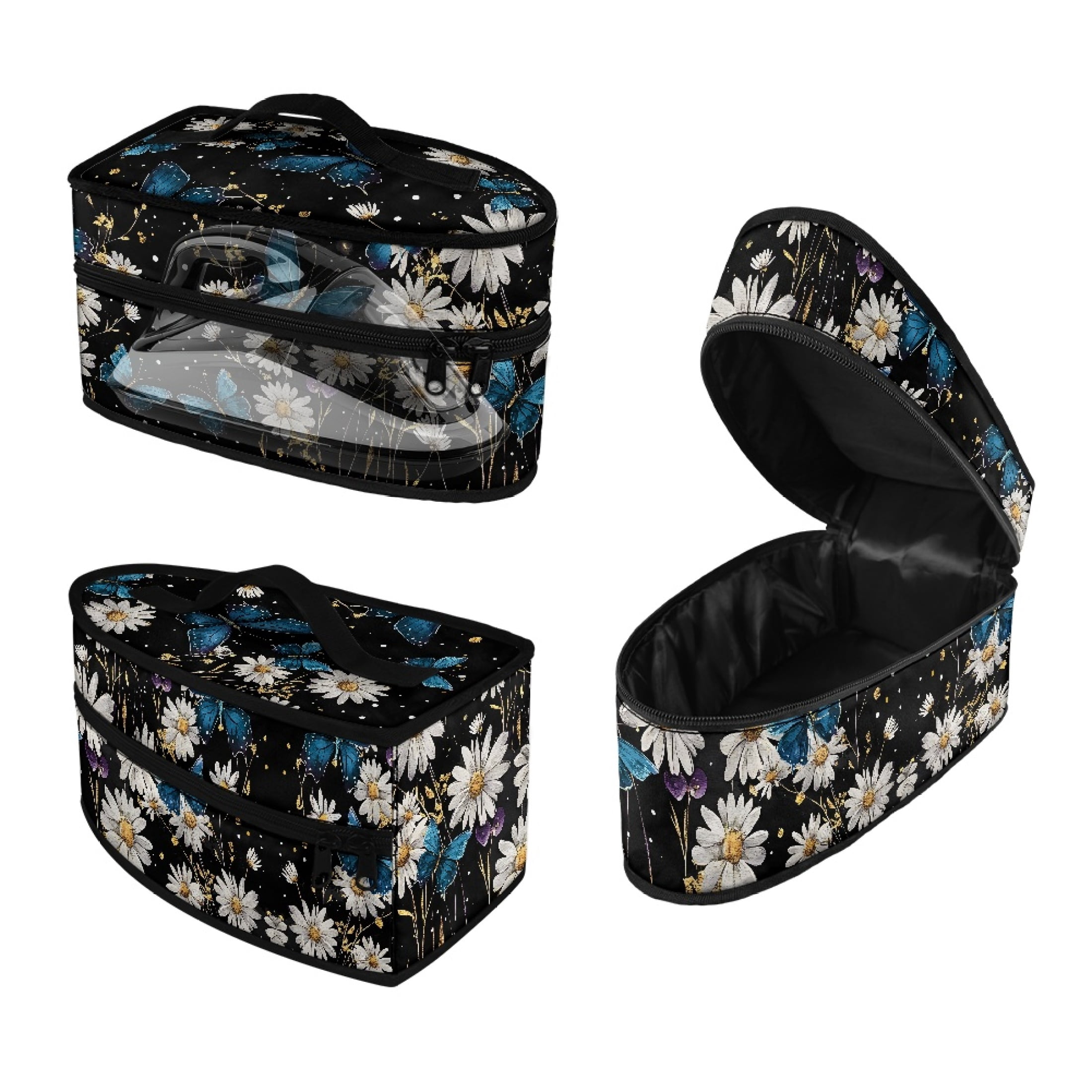 HELLHERO Handheld Iron Portable Storage Bag Butterfly Daisy, Irons ...