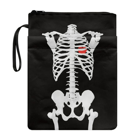 HELLHERO Human Skeleton Book Lovers Gifts Bible Cover with Handle ...