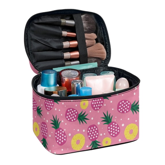 HELLHERO Large Capacity Makeup Bag Polyester Portable Travel Toiletry ...