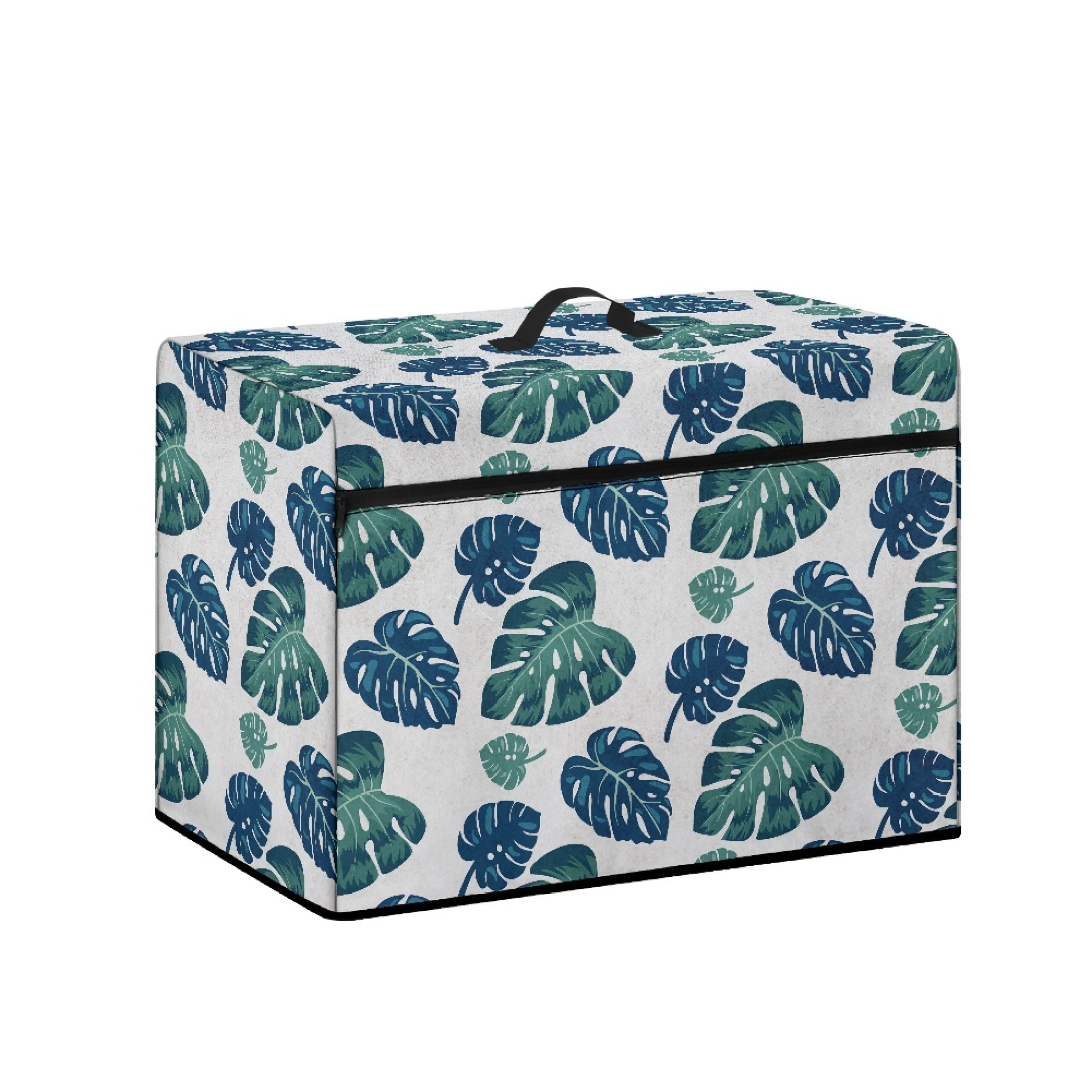 HELLHERO Leaves Sewing Dust Cover and Handle Polyester 17.7x8.6x12.5 ...