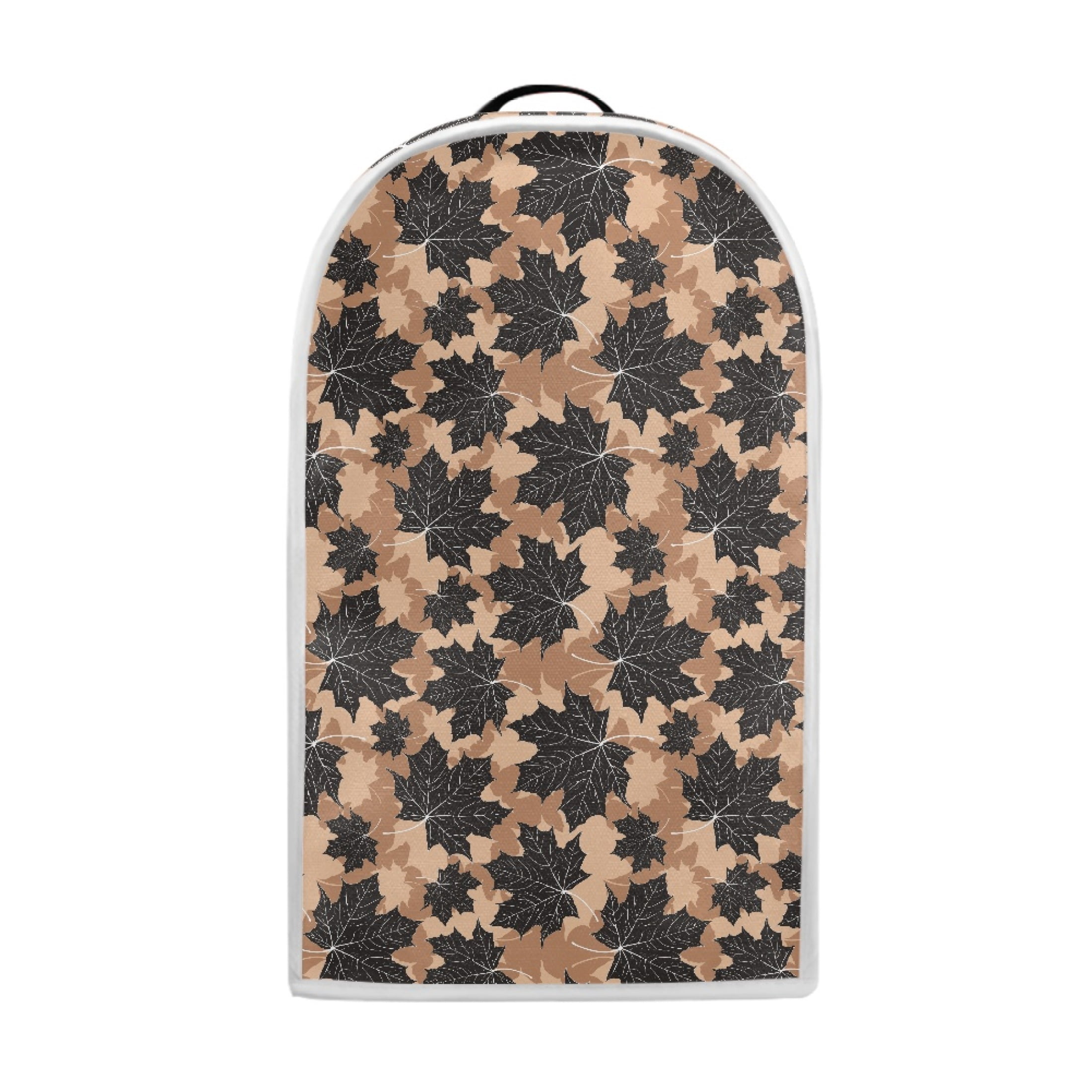 HELLHERO Maple Leaf Leopard Print Design Coffee Machine Dust Cover Top ...