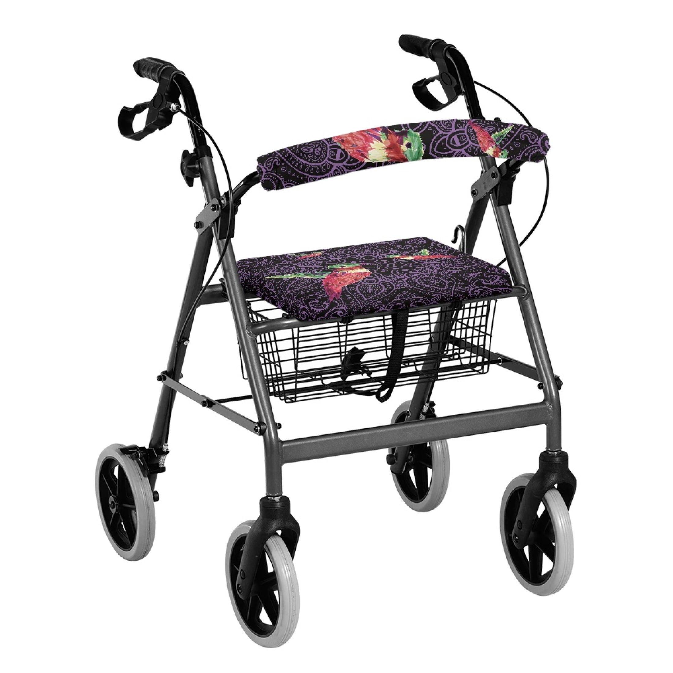 HELLHERO Paisley Hummingbird Easy to Clean Seat Back Cover Walker ...